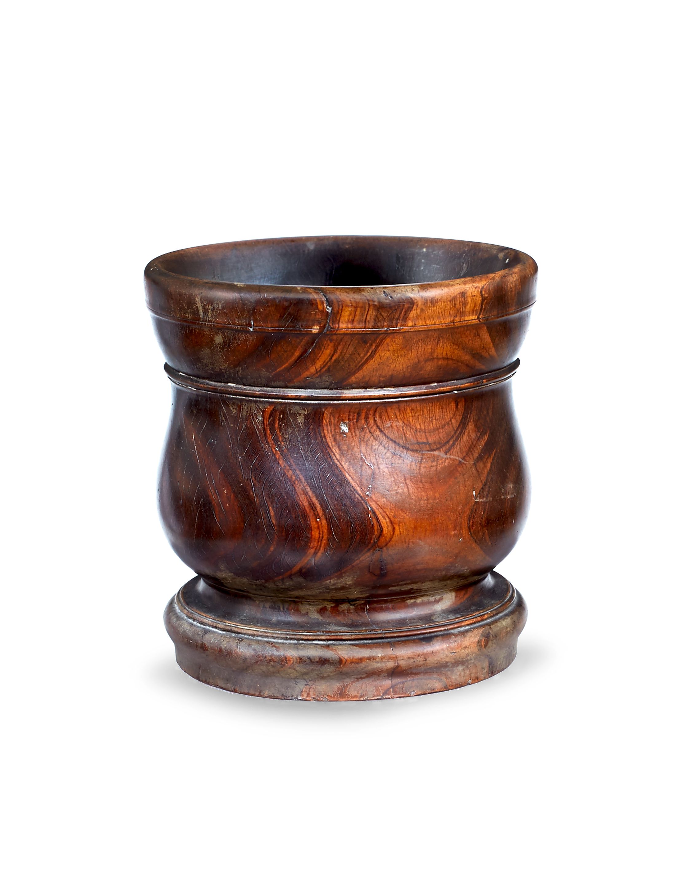 Bonhams : A late 17th century/early 18th century turned lignum vitae ...