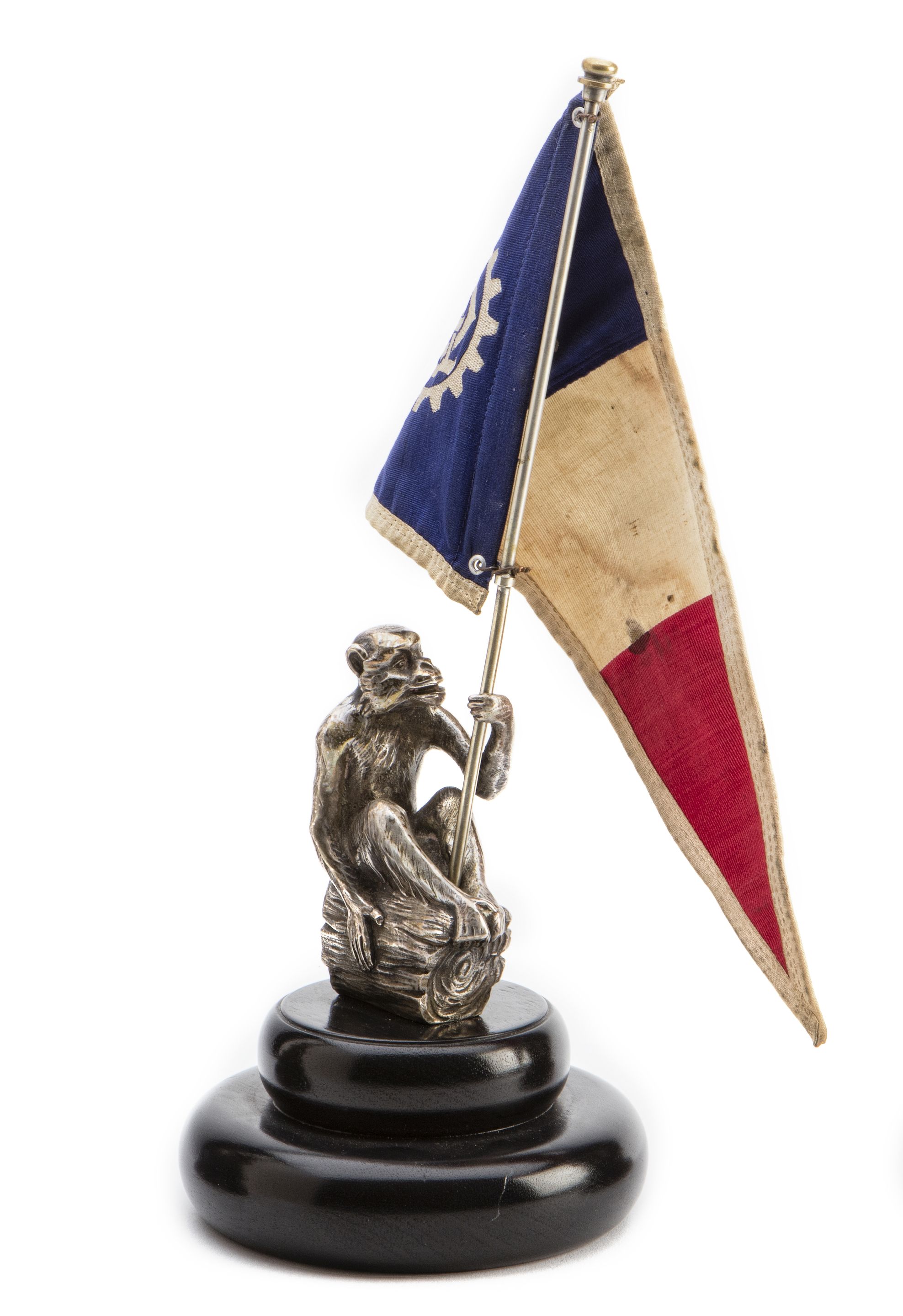 Bonhams Cars : A 'Monkey' flag-bearer mascot by Henri Payen, French, 1920s,