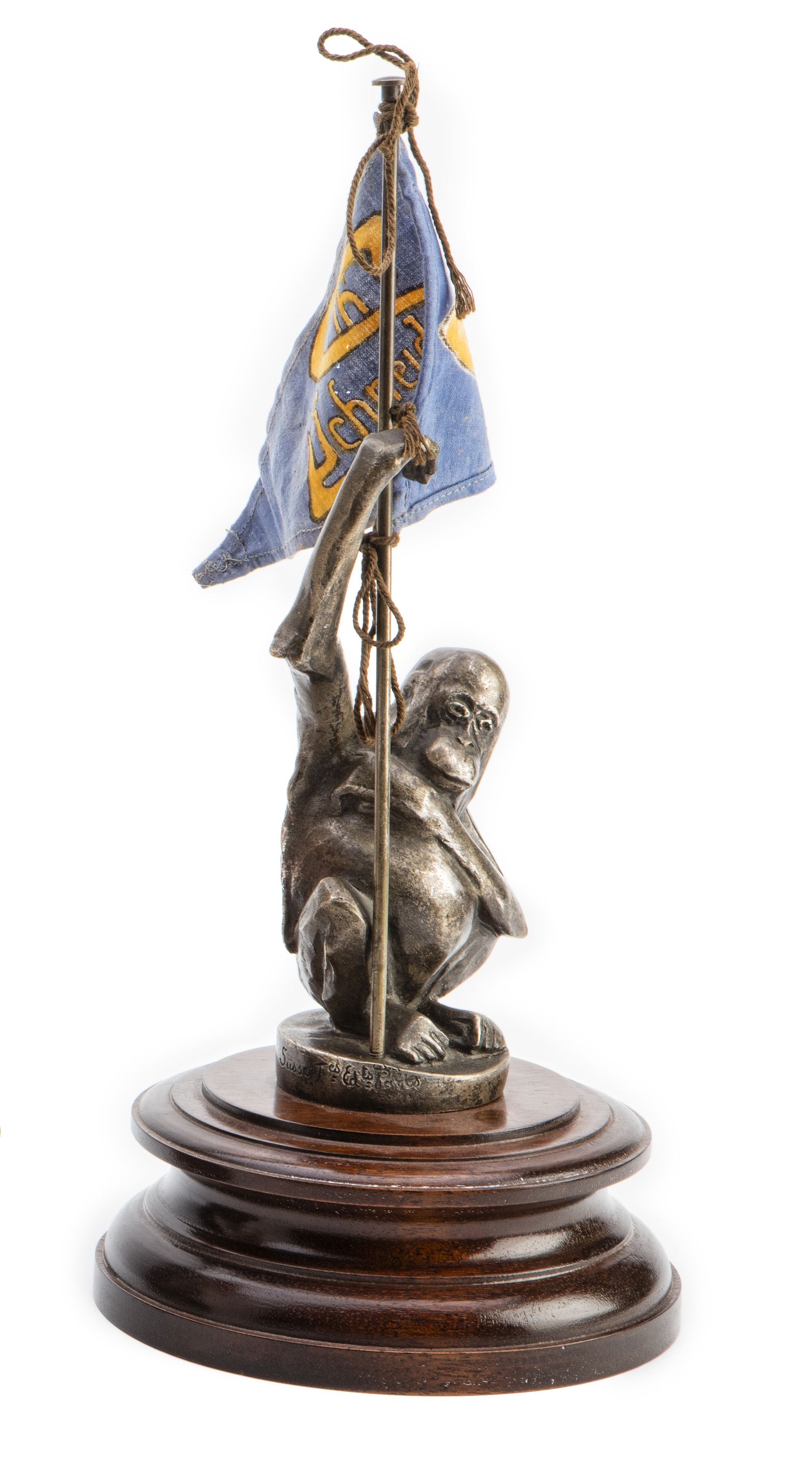 Bonhams Cars : An 'Ape' flag-bearer mascot by Edouard Marcel Sandoz ...