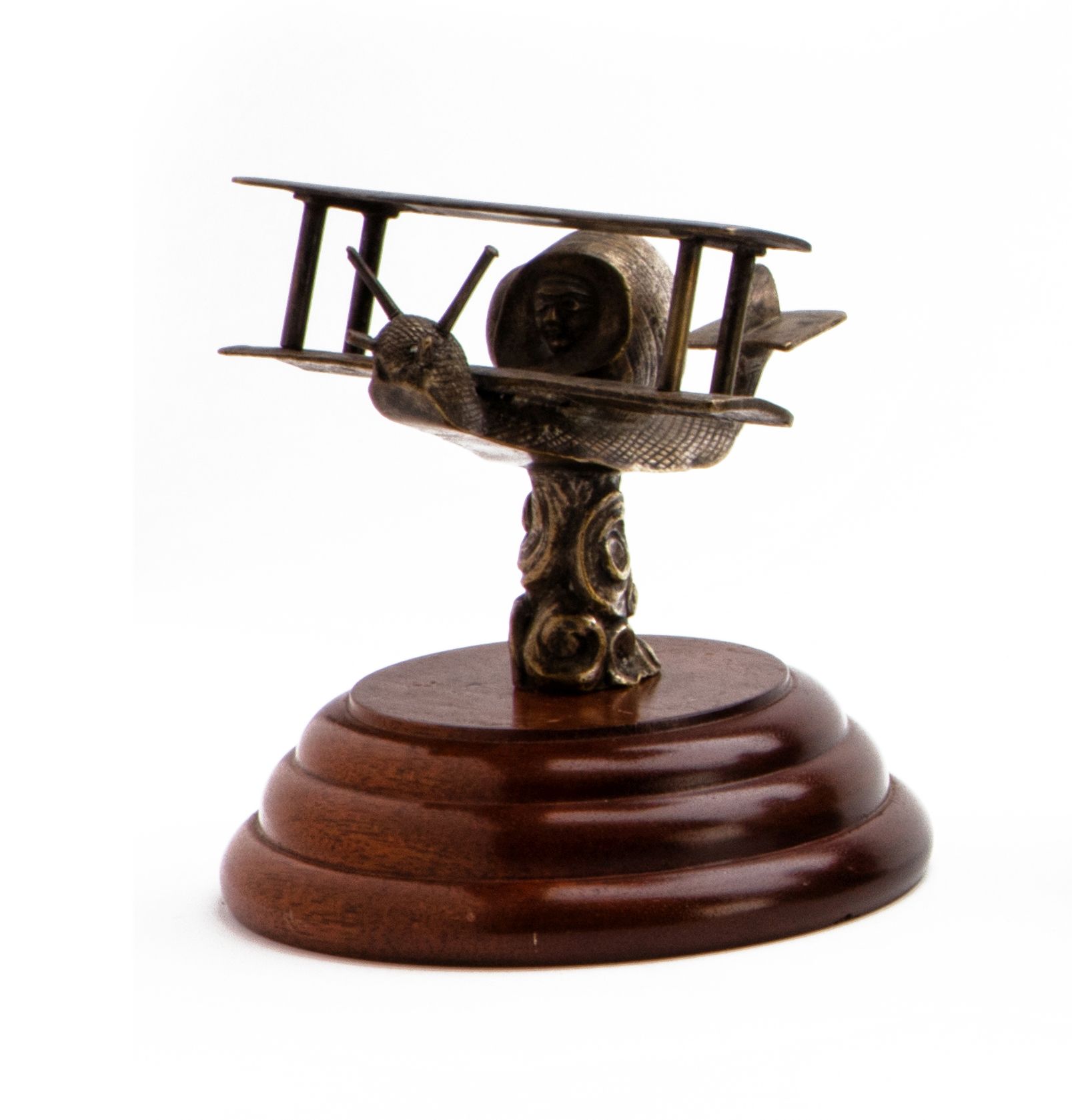 Bonhams Cars : An 'Escargot Volant' mascot by E Famin, French, circa 1910,