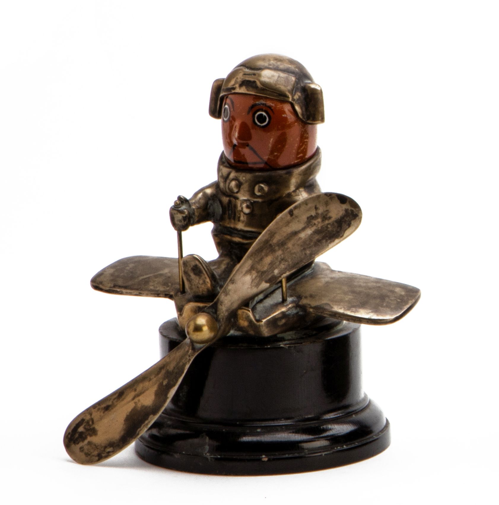 Bonhams Cars : An 'Aviator' mascot by J.Hassall, British, circa 1919,