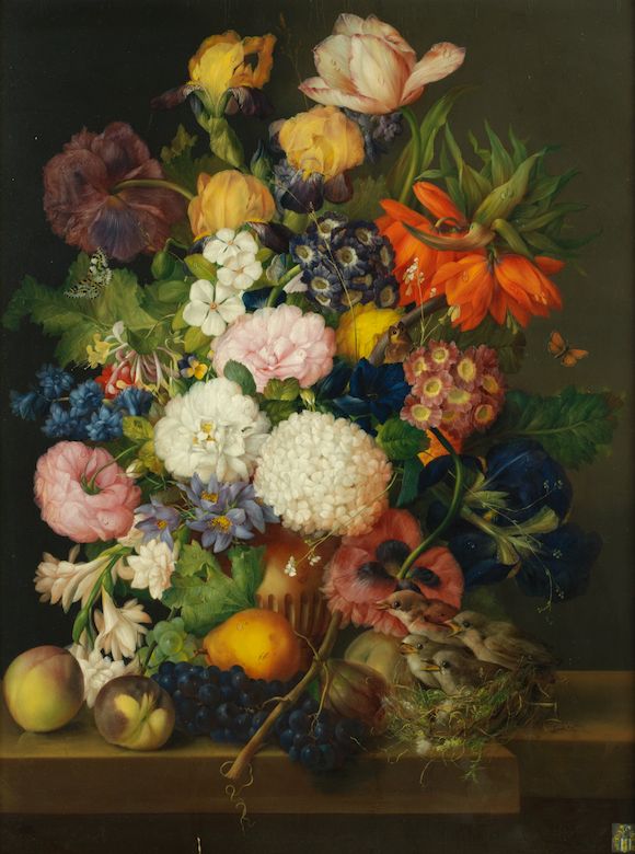 Bonhams : Willem Frederik Weidner (Dutch, 1817-1850) Still life of ...