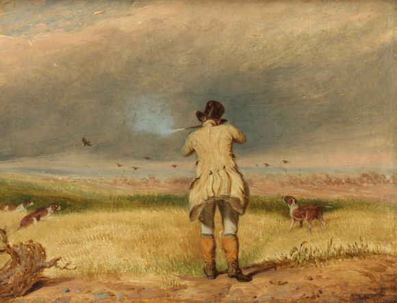 Bonhams : Martin Theodore Ward (British, 1799-1874) A gentleman shooting