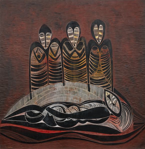 Bonhams : Cecil Edwin Frans Skotnes (South African, 1926-2009) Three ...