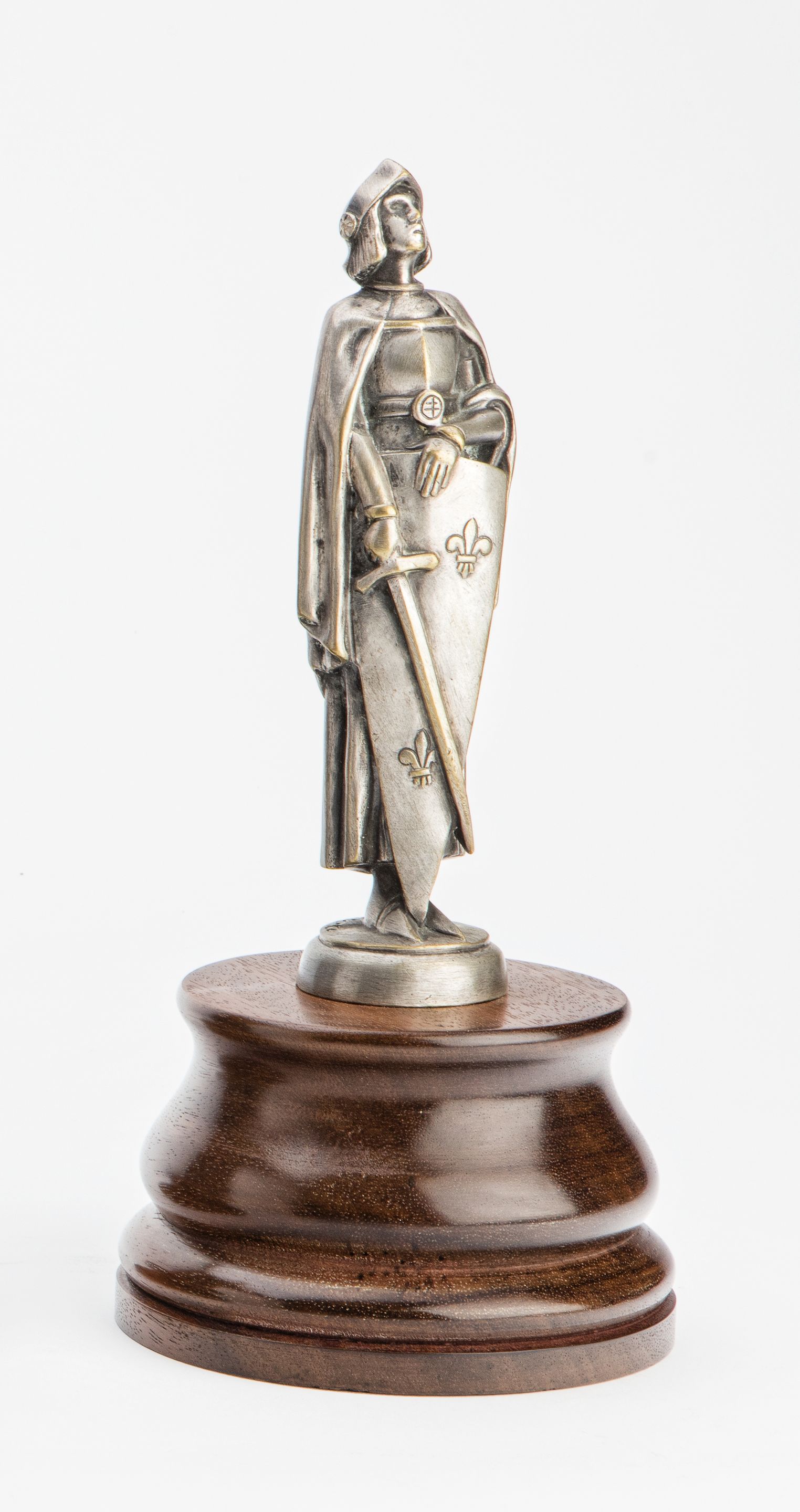 Bonhams Cars : A 'Joan of Arc' mascot by Real del Sante, French, 1920s,