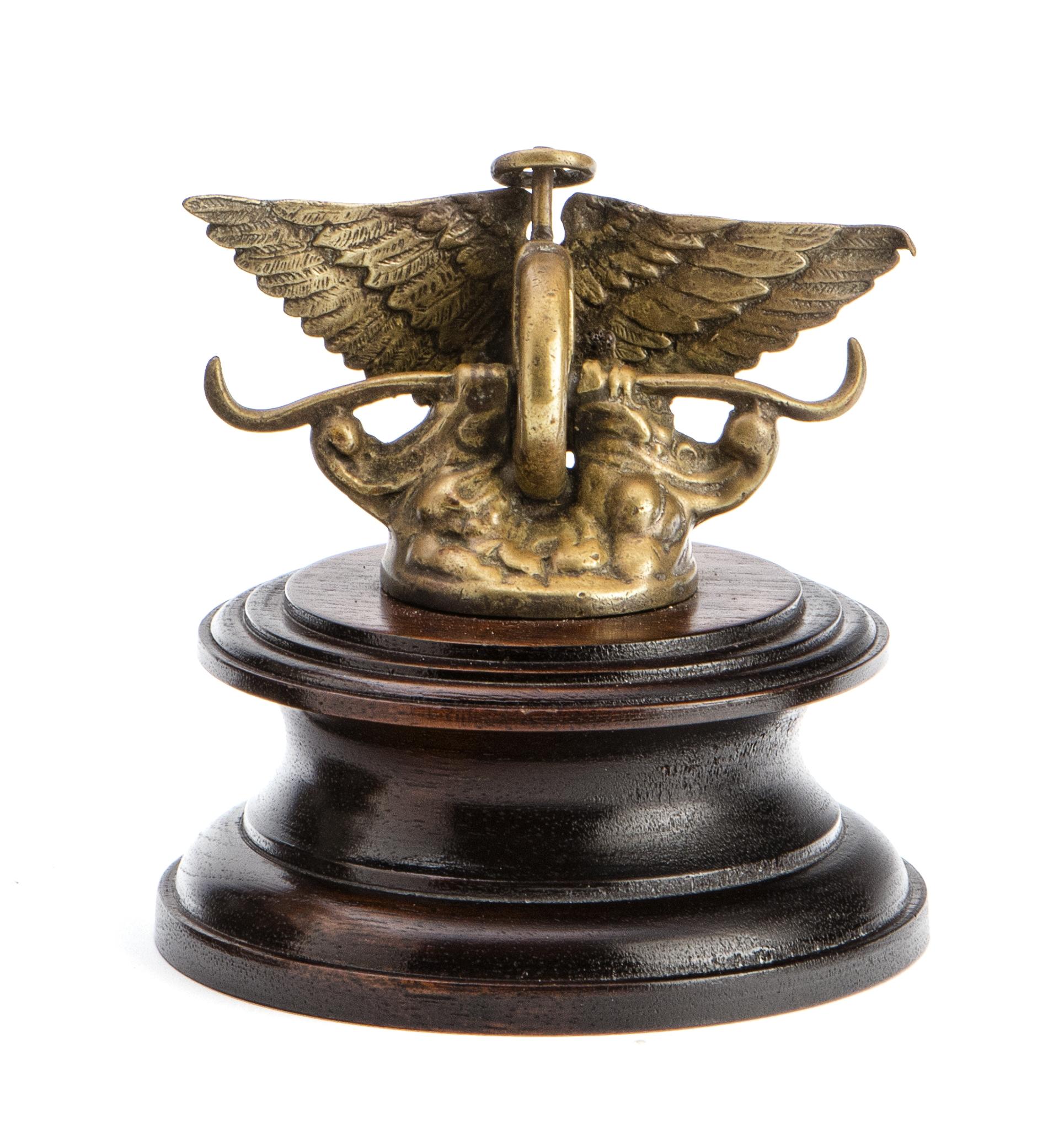 Bonhams Cars A Winged Wheel Mascot For Austin Cars British Circa