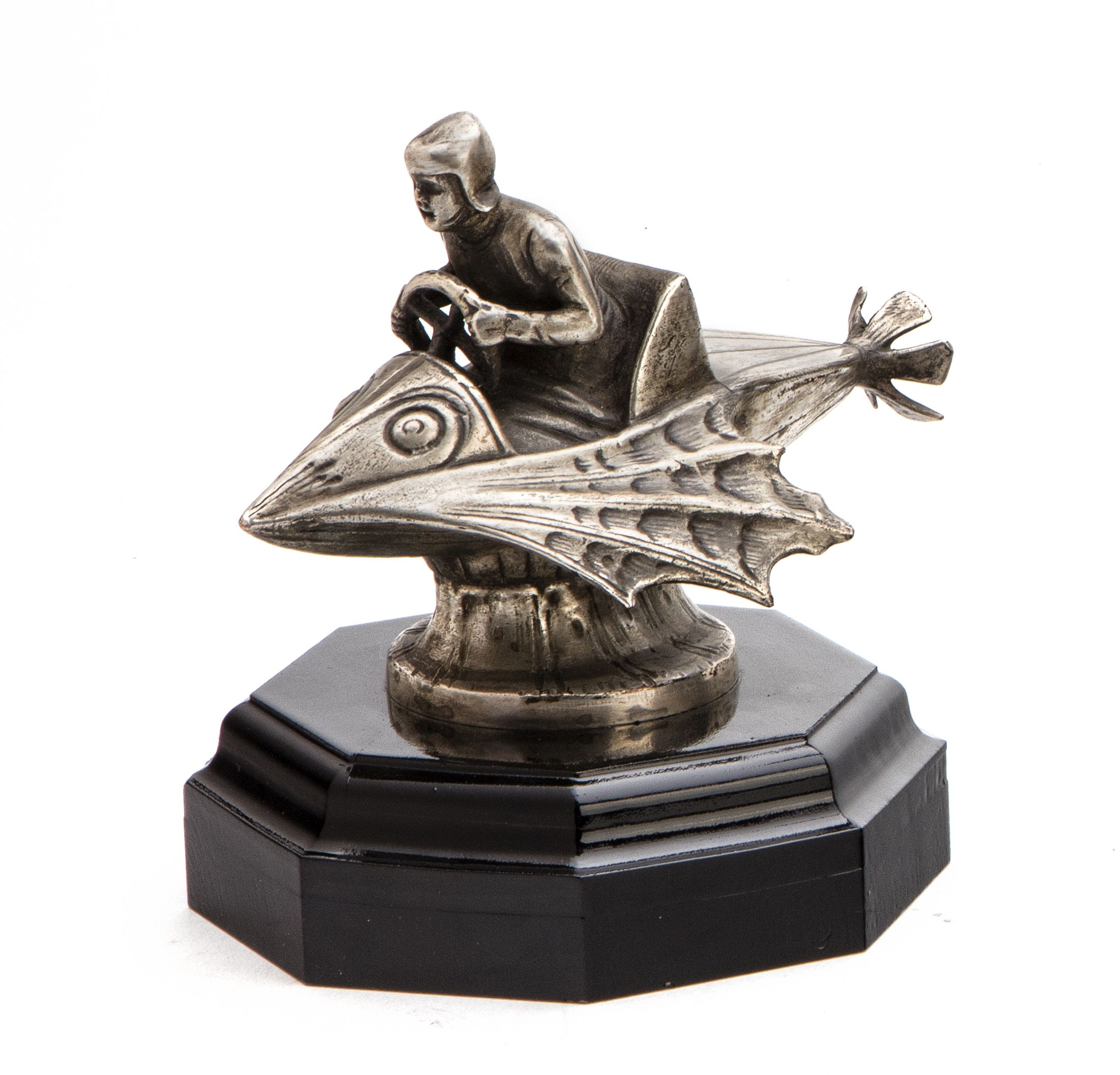 Bonhams Cars : An unusual 'Fish-Boat' mascot by Mady, French 1920s,