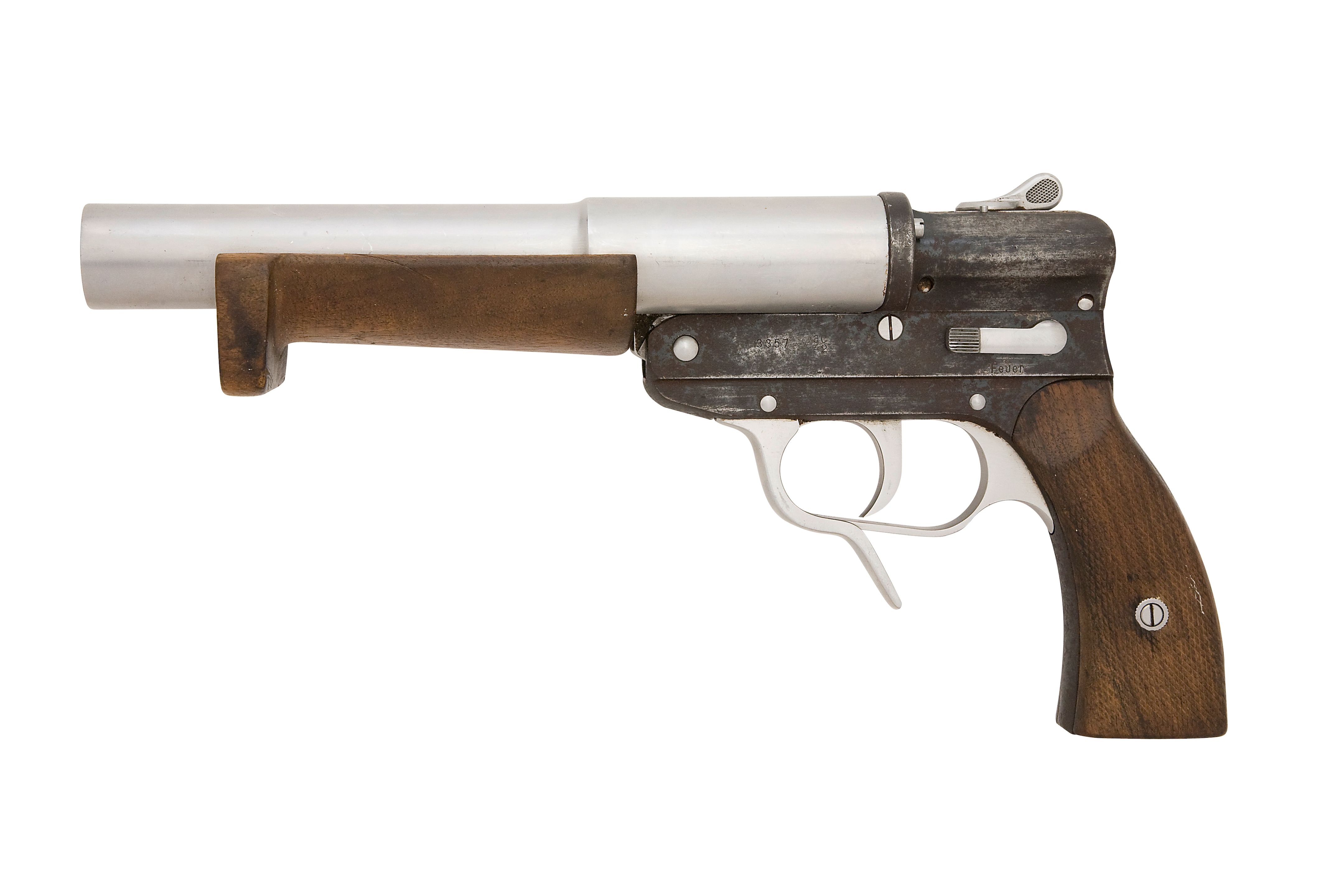 Bonhams : A WWII Period 27mm Walther Doppel Schuss Flare Pistol