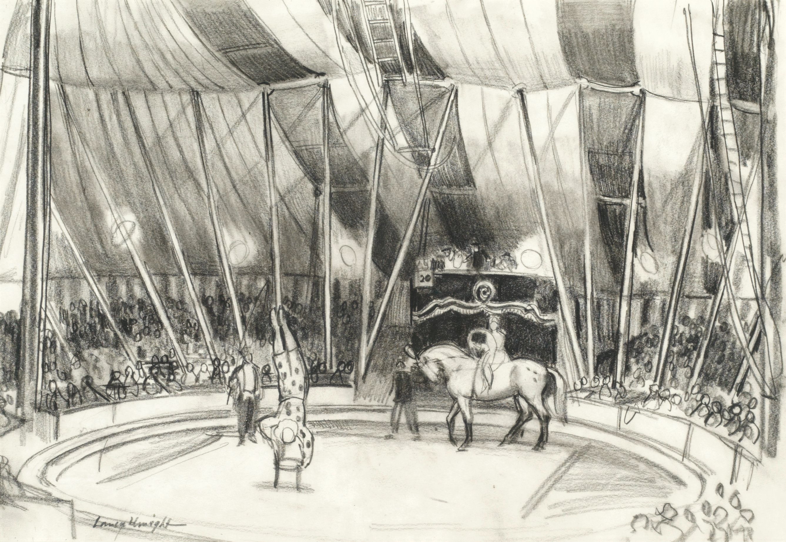 Bonhams : Dame Laura Knight RA, RWS (British, 1877-1970) Circus performers