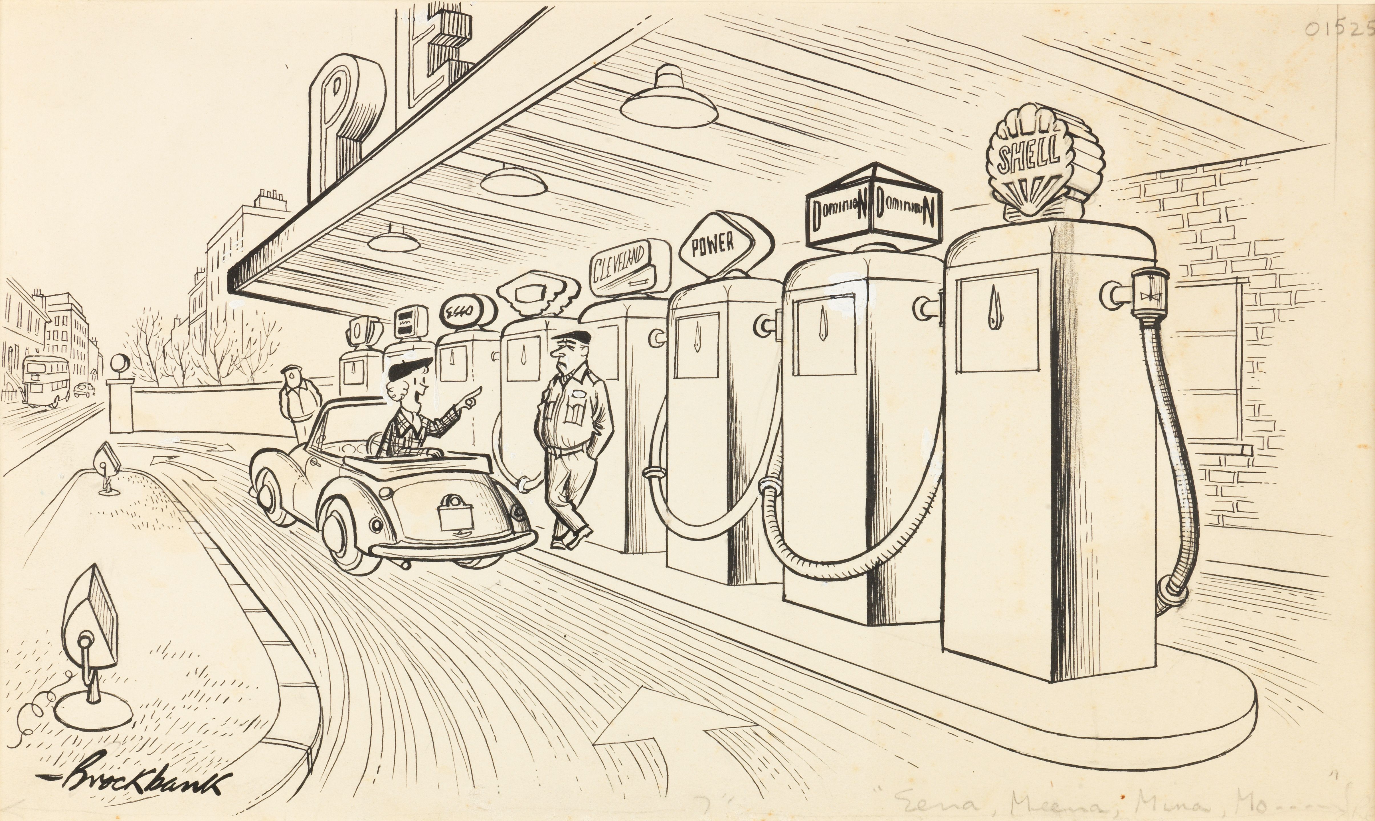 Bonhams Cars : Russell Brockbank (1913-1979), two motoring cartoons, ((2))