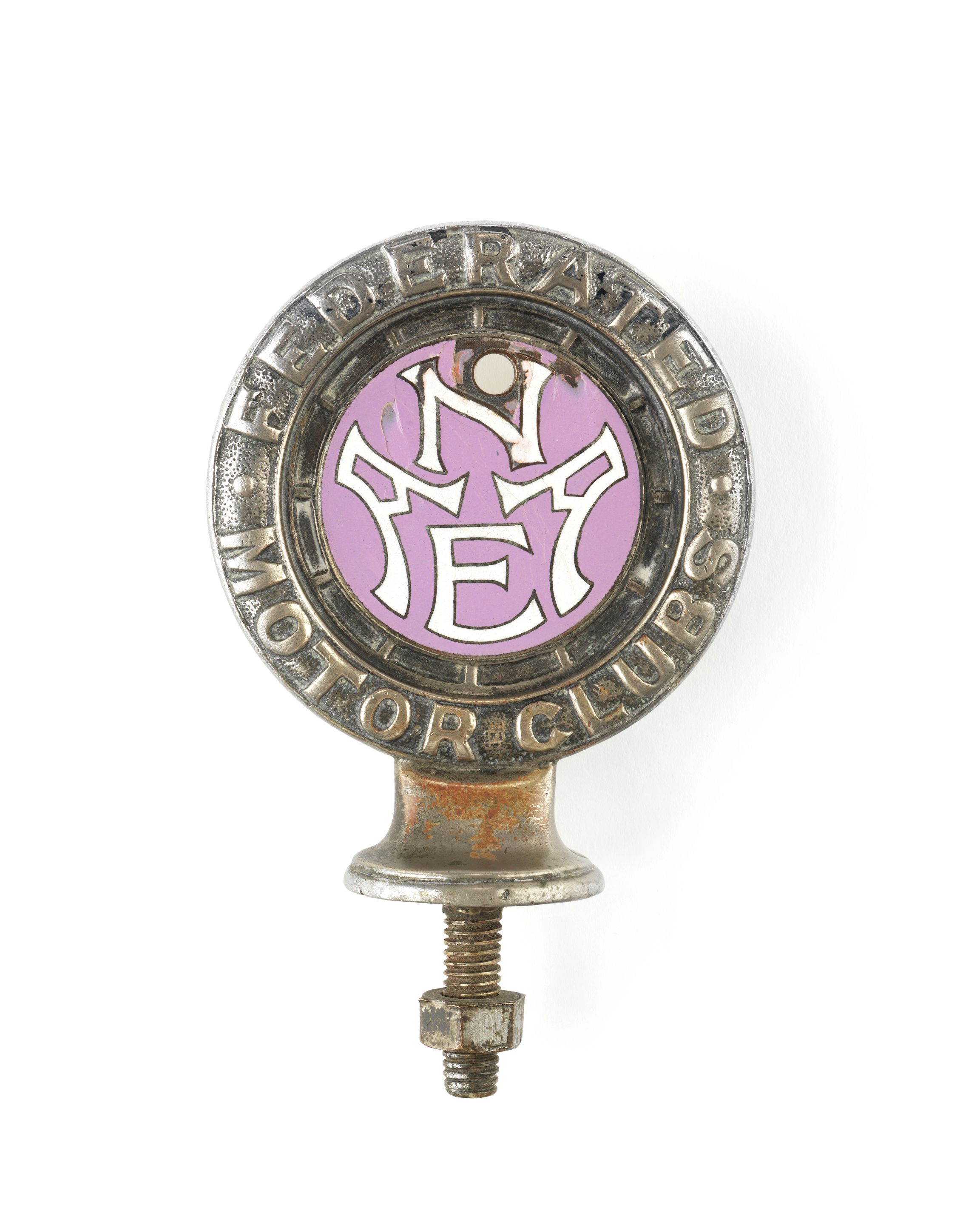 Bonhams Cars : A Federated Motor Clubs 'N.E.A.A.' enamelled car badge ...