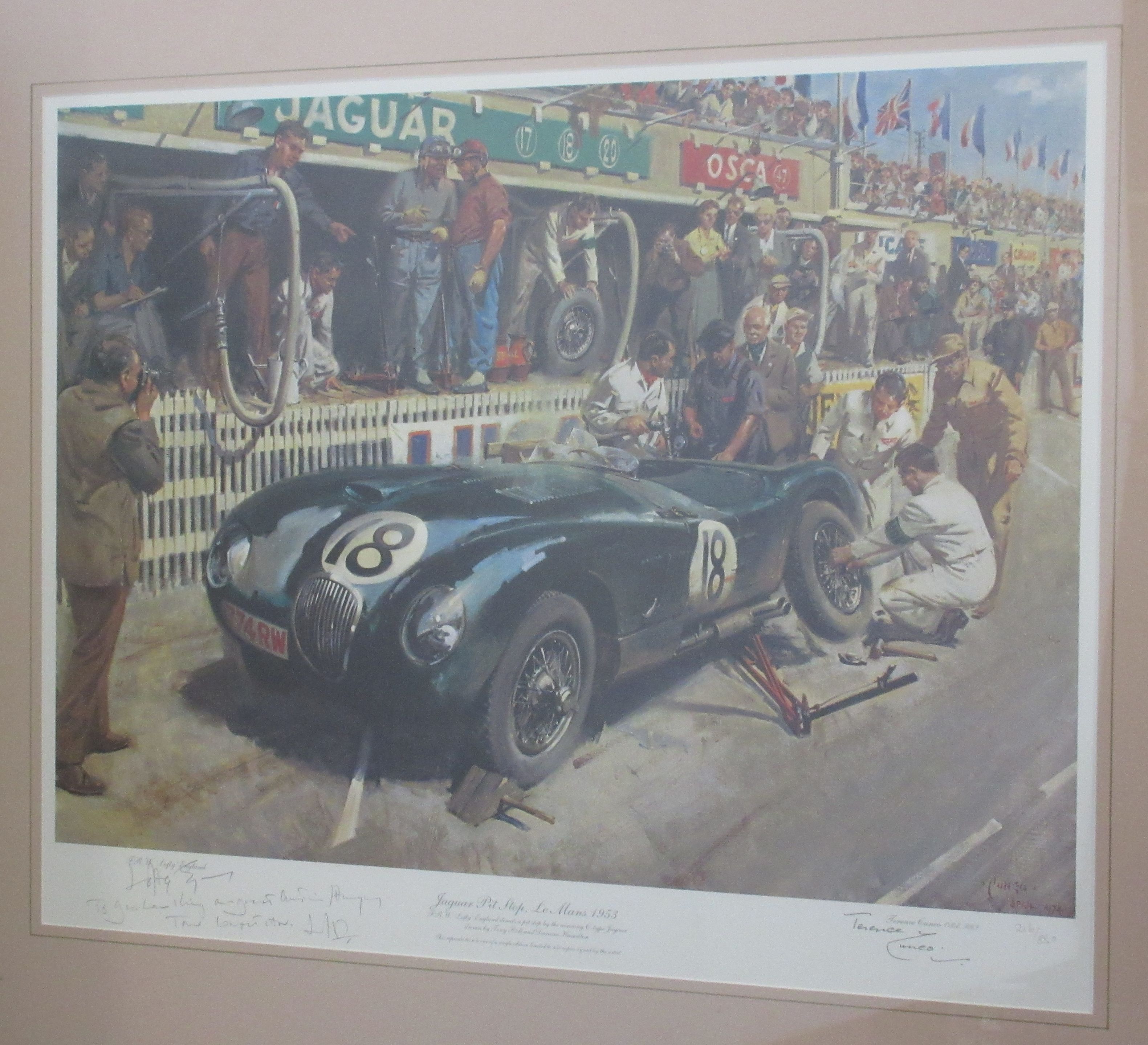 Bonhams Cars : Three motor racing prints after Terence Cuneo, ((3))