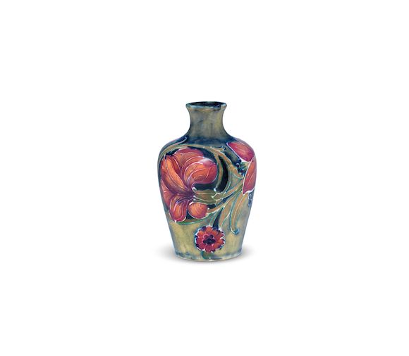 Bonhams : a william moorcroft 'spanish' pattern vase ARTIST MONOGRAM ...