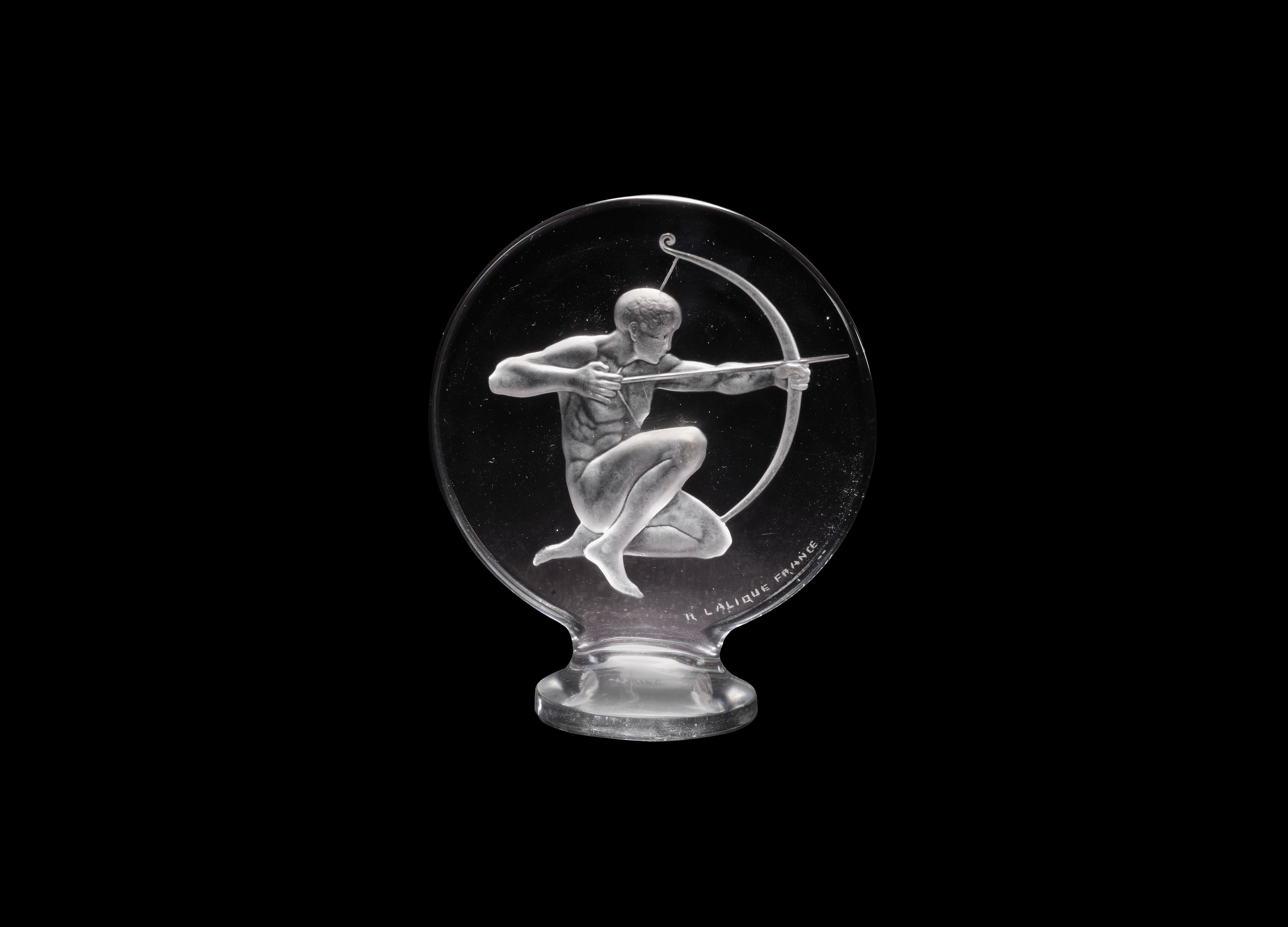 Bonhams Cars : An 'Archer' glass mascot by Rene Lalique, French ...