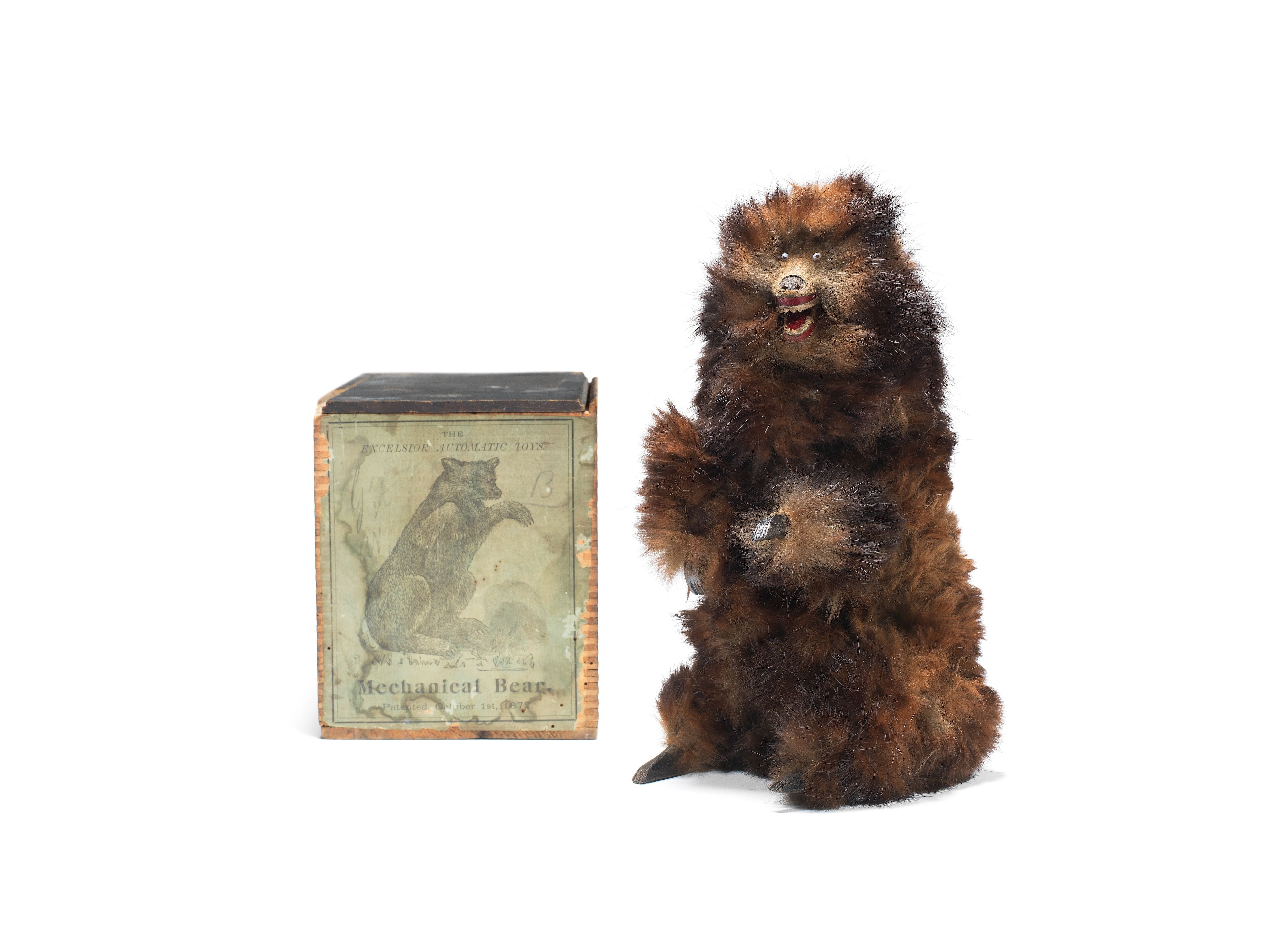 Bonhams : An Excelsior automatic toy clockwork bear automaton, probably ...