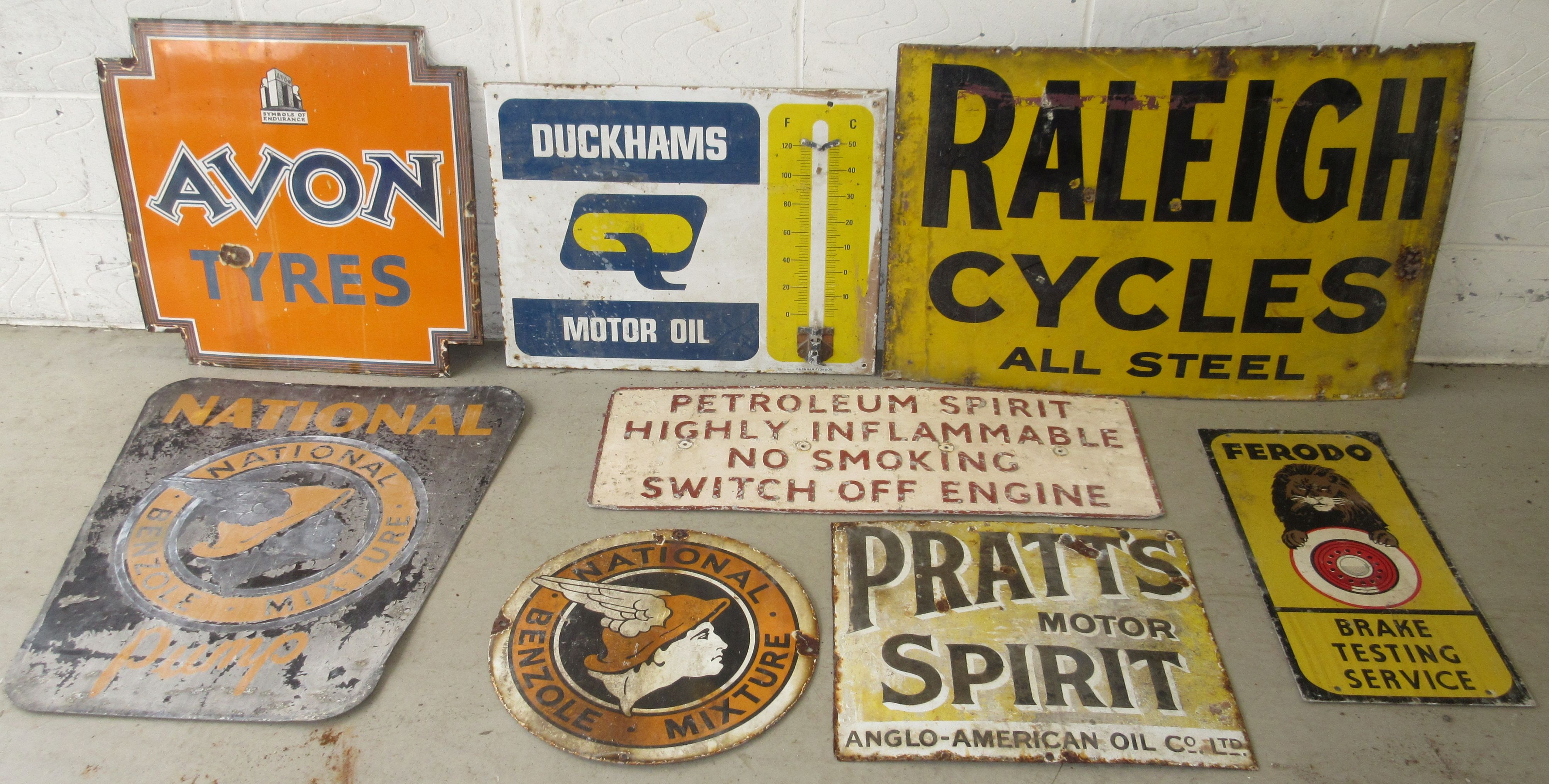 Bonhams Cars : Various advertising signs, ((Qty))