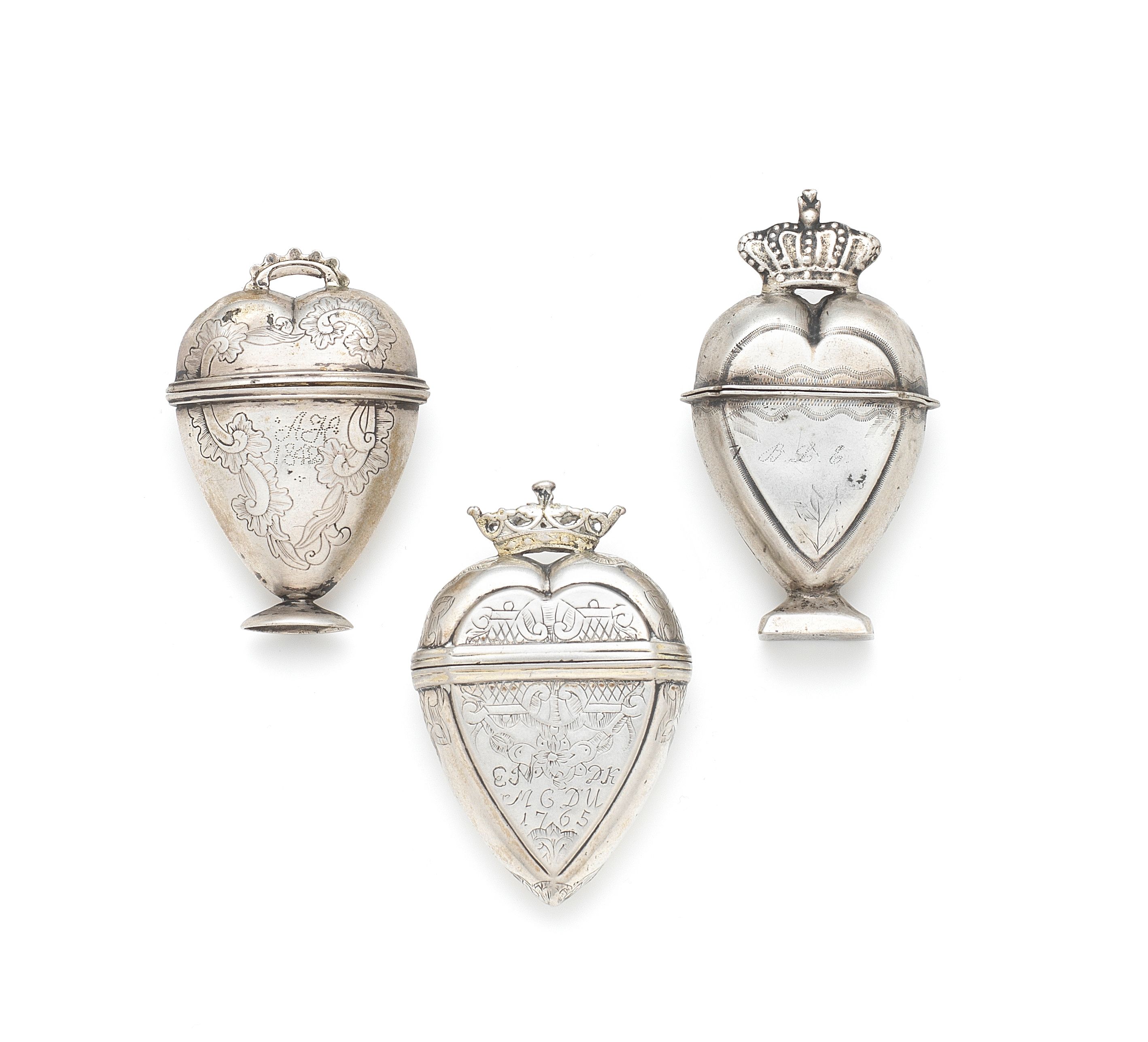 Bonhams : An 18th century Norwegian silver vinaigrette / luktevannshus ...