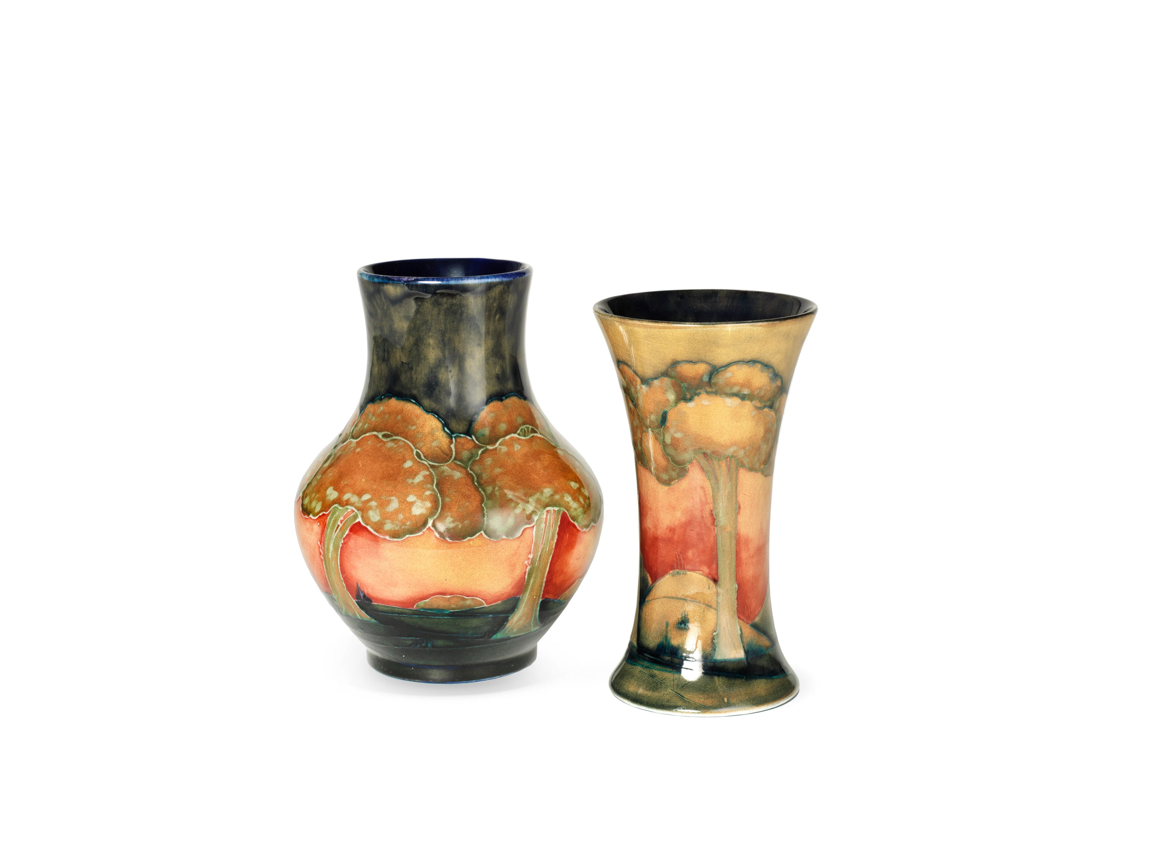 Bonhams : two william moorcroft 'eventide' vases PAINTED ARTIST ...