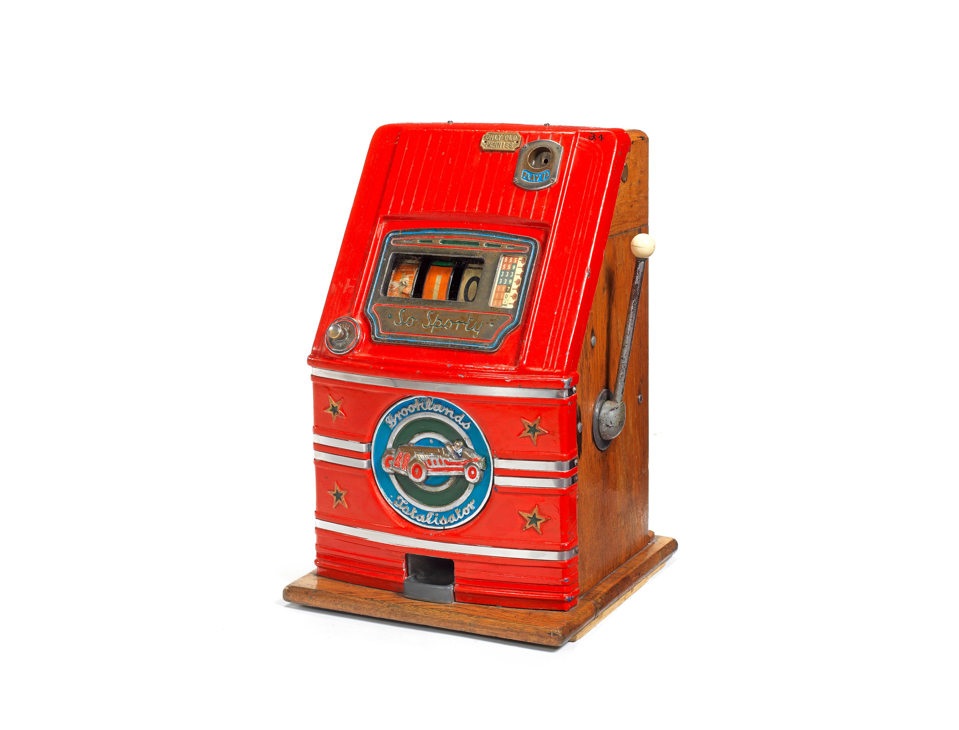 Bonhams Cars : A 'Brooklands Totalisator' amusement arcade 'one armed ...