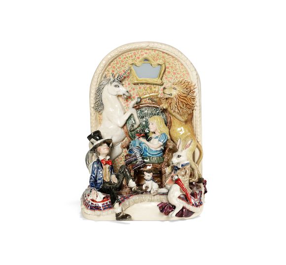Bonhams : 'alice in the throne room' a modelled pottery study by ...