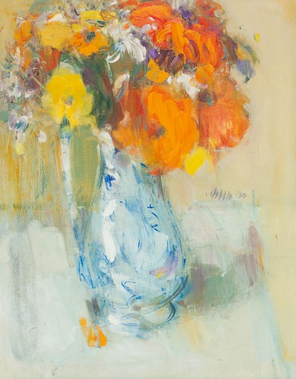 Bonhams : Gordon Bryce RSA RSW (British, born 1943) Wild Poppies 56 x ...