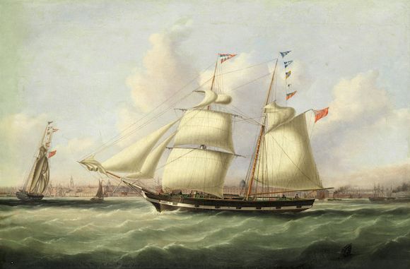 Bonhams : Joseph Heard (British, 1799-1859) The brigantine Elizabeth ...