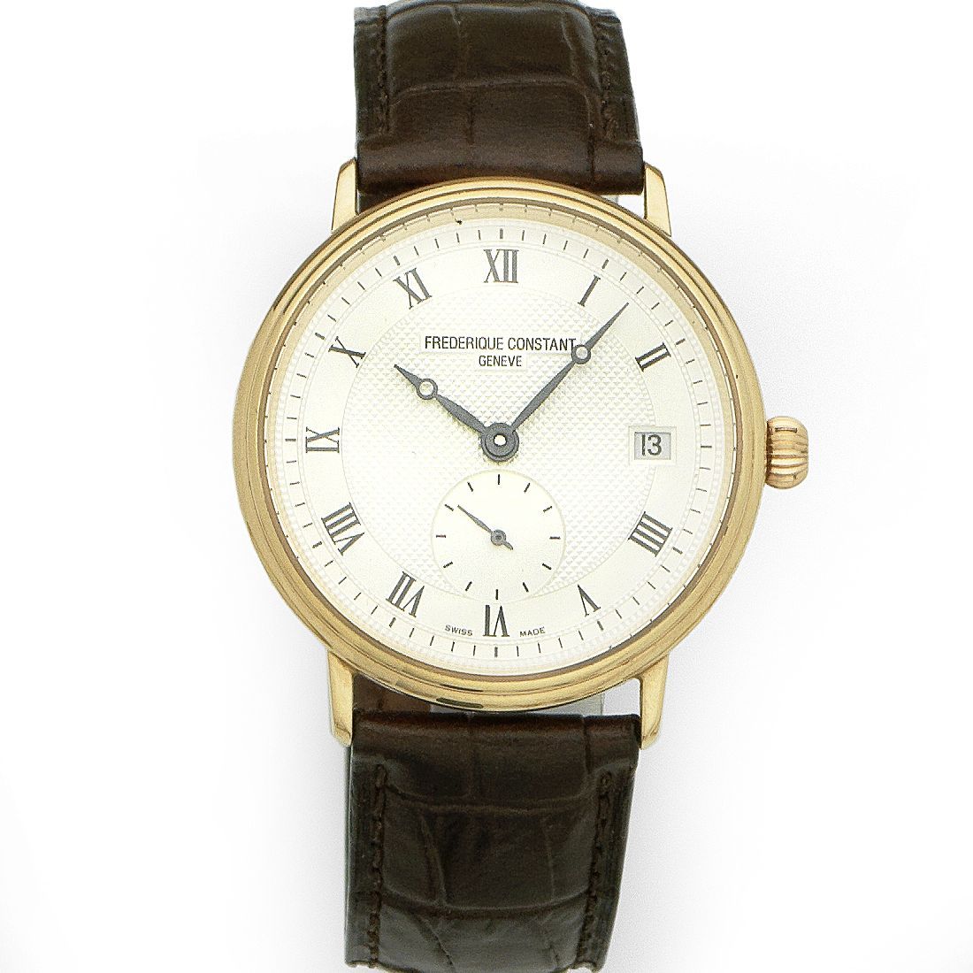 Bonhams : Frederique Constant. A Limited Edition 18K gold manual wind ...