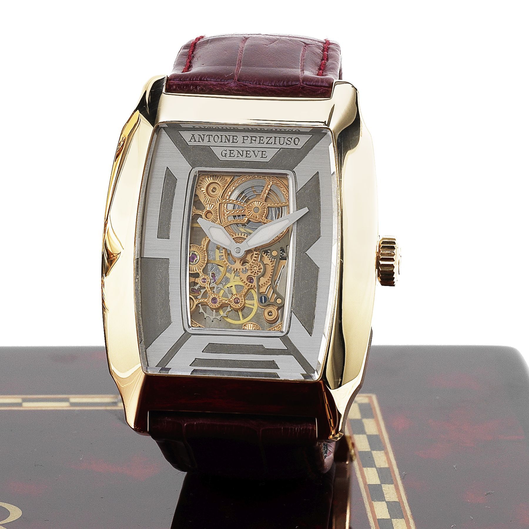 Bonhams : Antoine Preziuso. An 18K rose gold manual wind semi ...