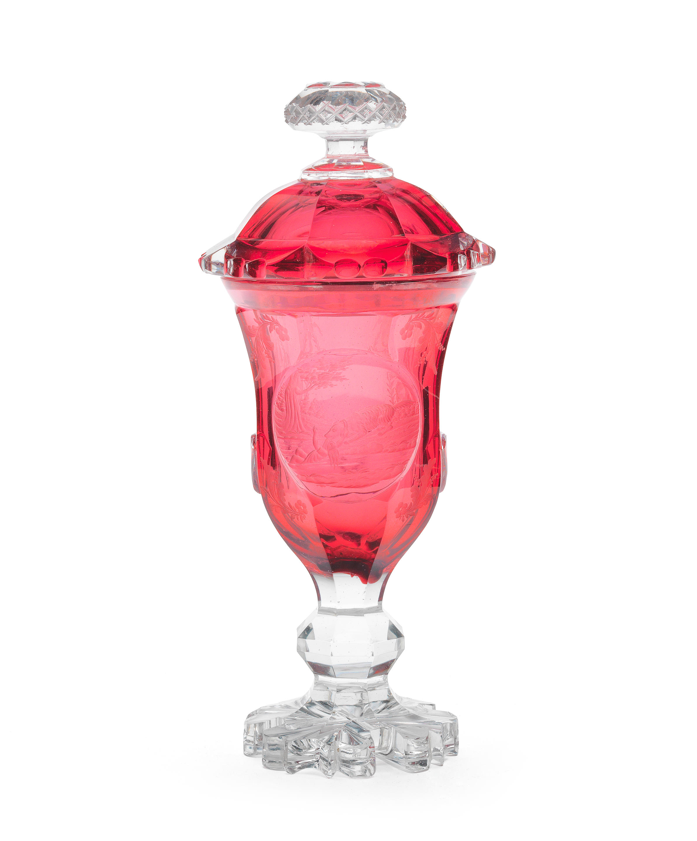 Bonhams A Bohemian Small Goblet And Cover Circa 1840 60