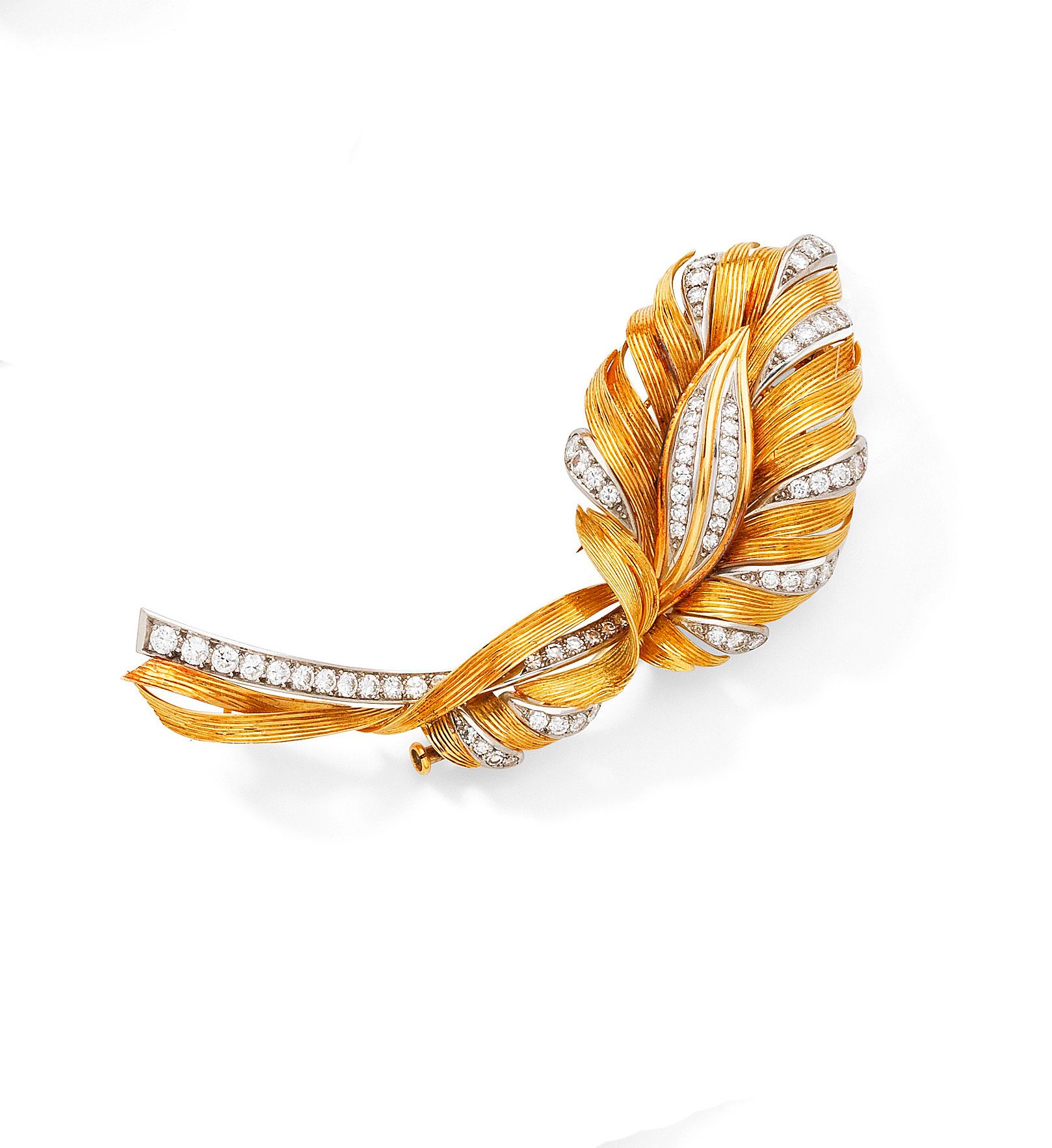 Bonhams : A diamond brooch, by Mellerio,