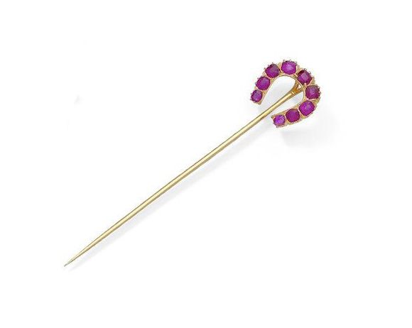 Bonhams : A ruby stick-pin
