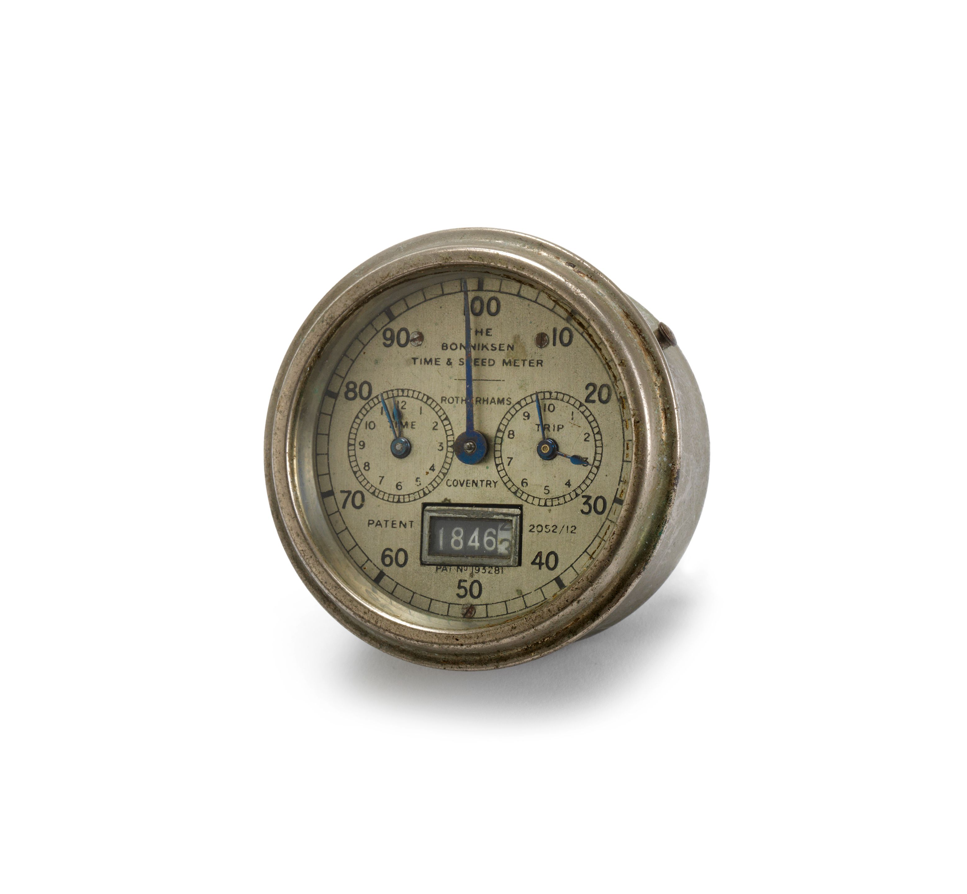 Bonhams Cars : A Bonniksen 100mph speedometer by Rotherhams of Coventry ...