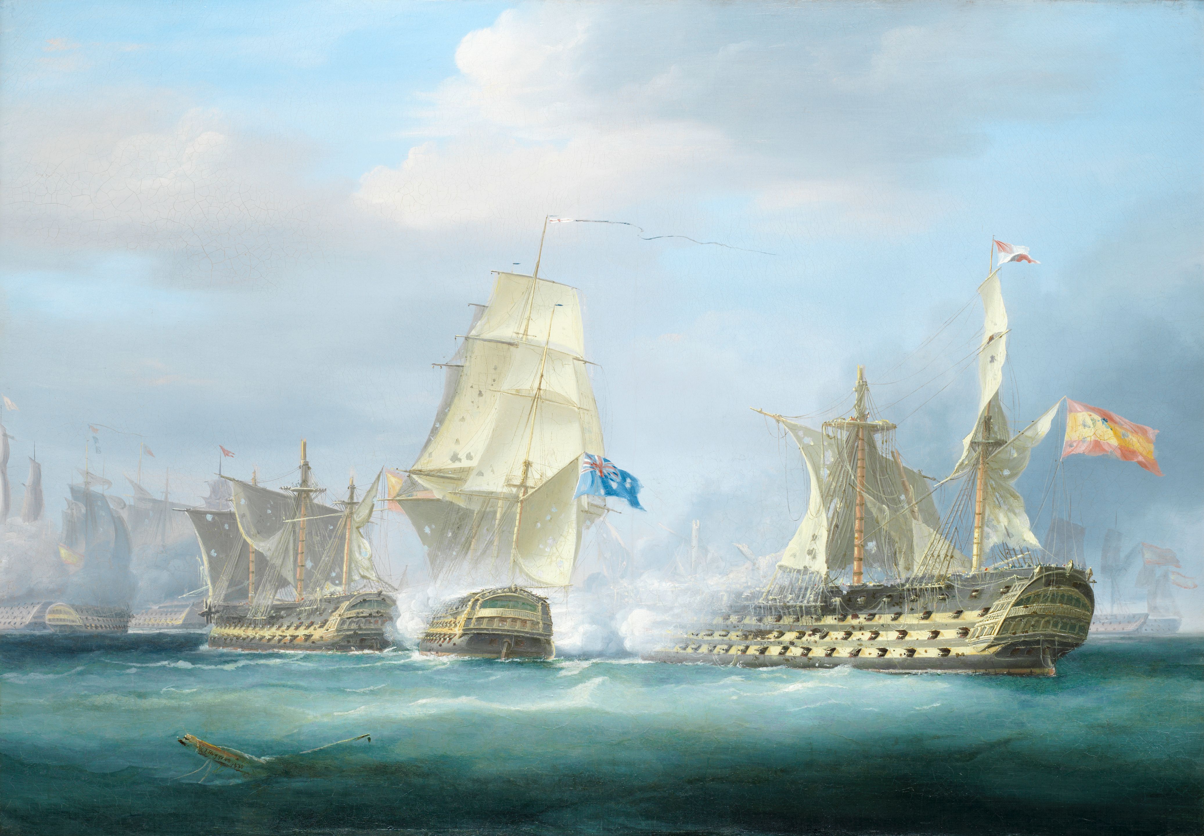 Bonhams : William John Huggins (British, 1781-1845) Captain Collingwood ...