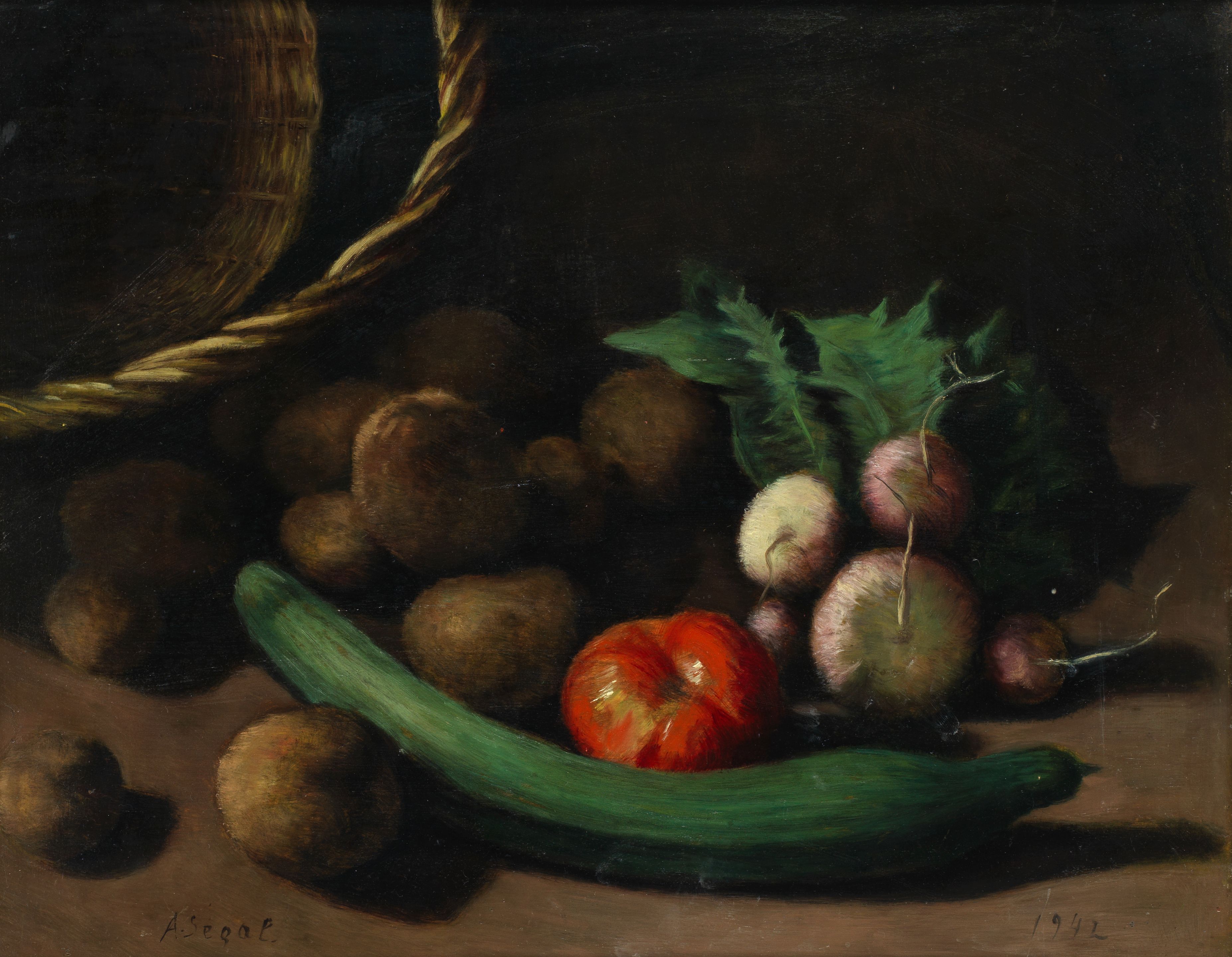 Bonhams : Arthur Segal (Romanian, 1875-1944) Still life with vegetables