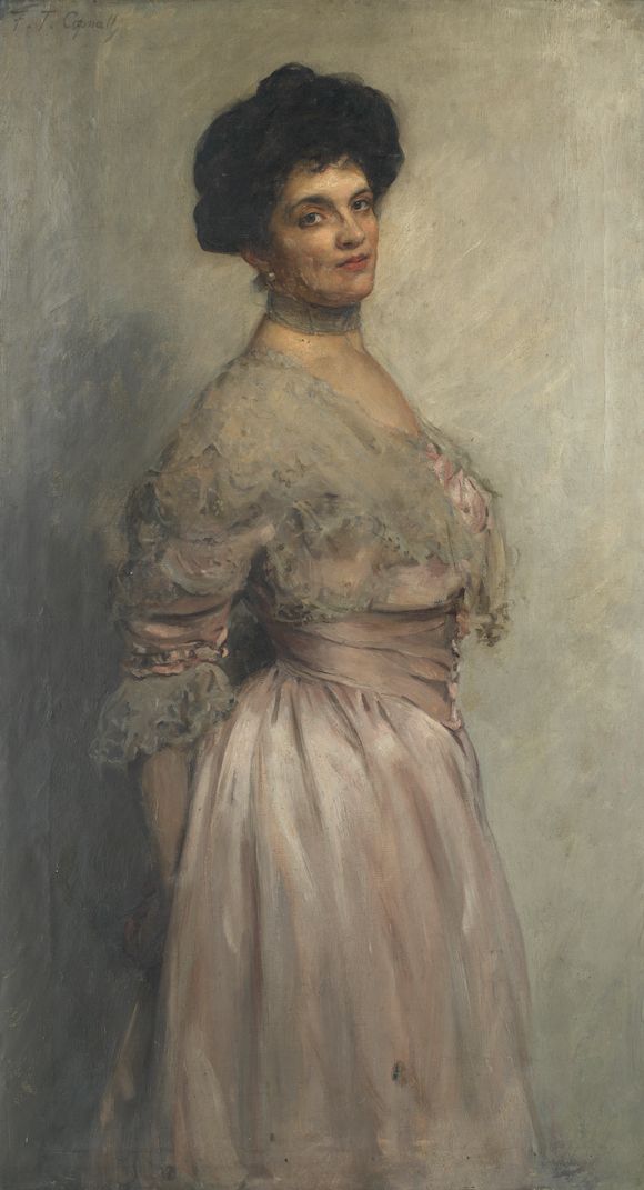 Bonhams : Frank Thomas Copnall (British, 1870-1949) Portrait of Miss ...