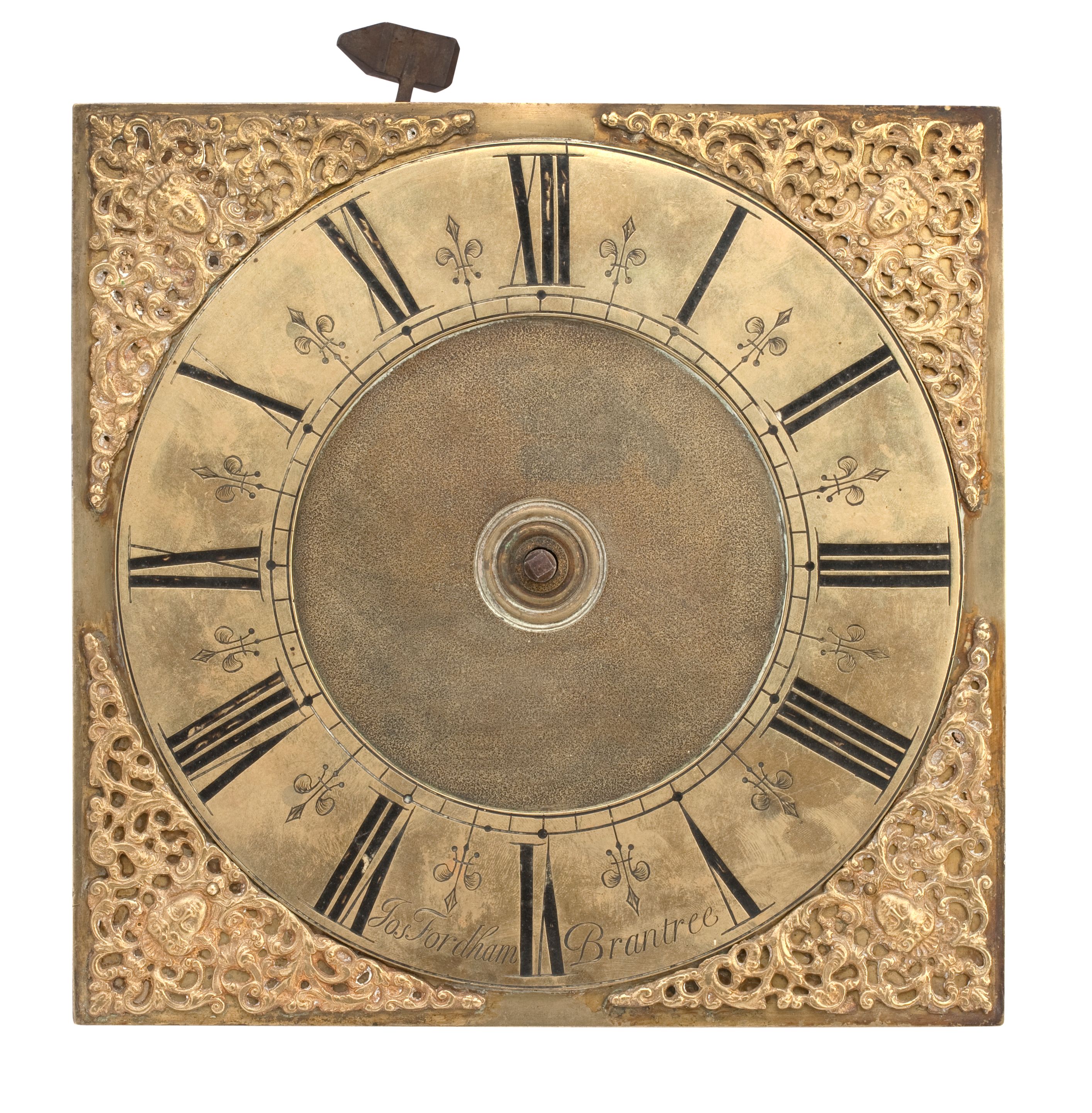 Bonhams : A 18th century longcase clock movement and dial Engraved Jos ...