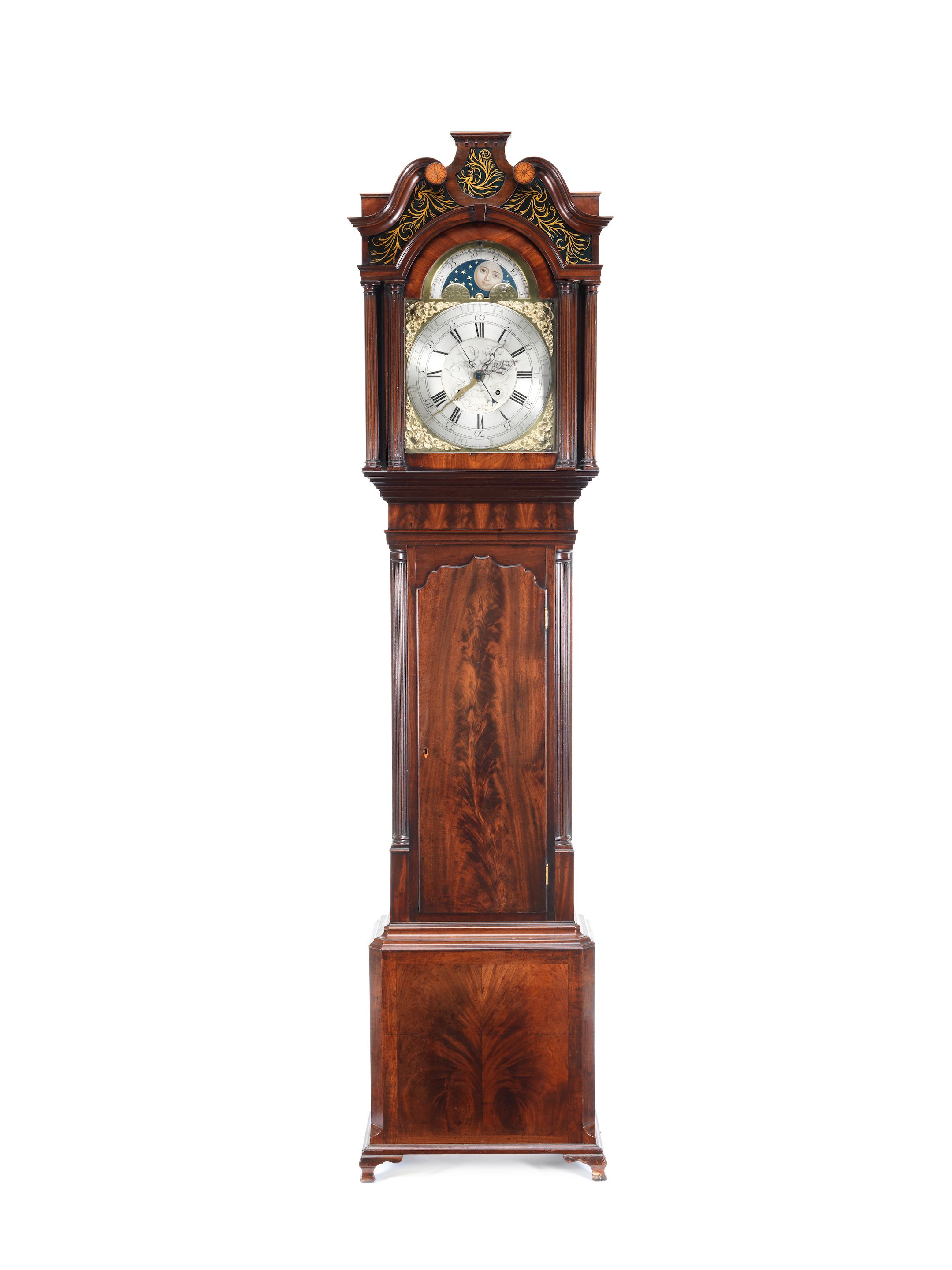 Bonhams : A George III mahogany eight day longcase clock signed Jn ...
