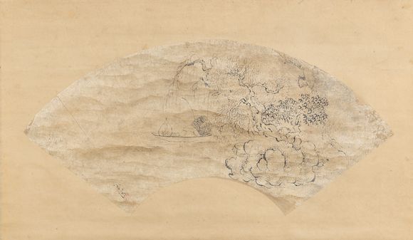 Bonhams : Tokuyama Gyokuran 徳山玉瀾 (1728-1784) Gentle Breeze on the River ...