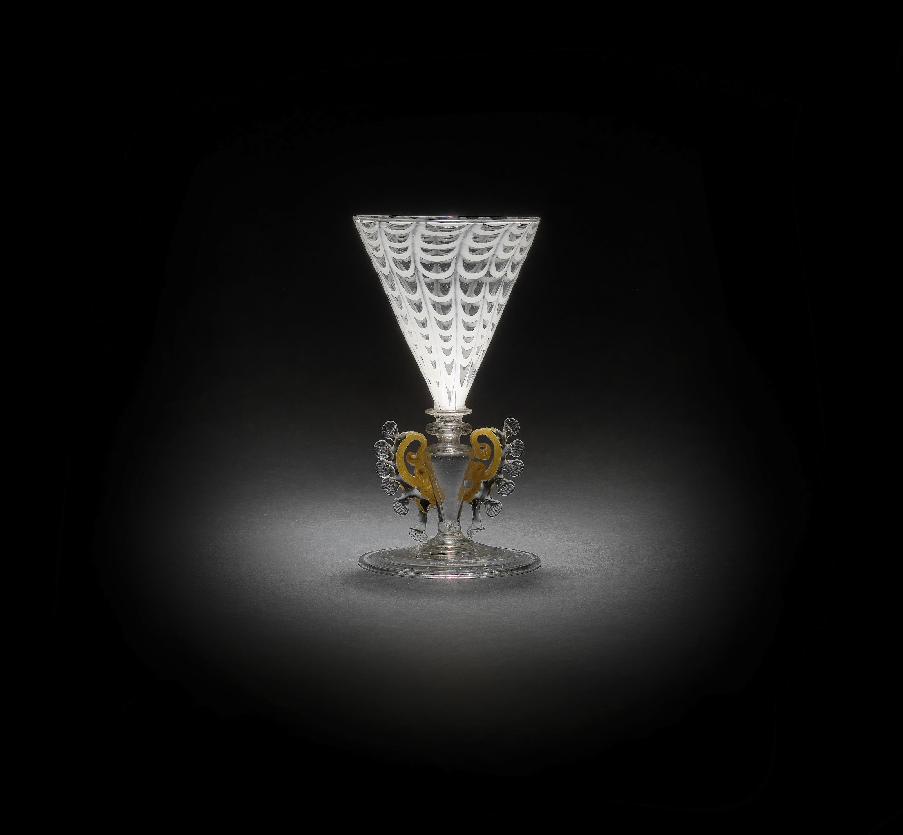 Bonhams A Rare Façon De Venise Winged Wine Glass Late 17th Century