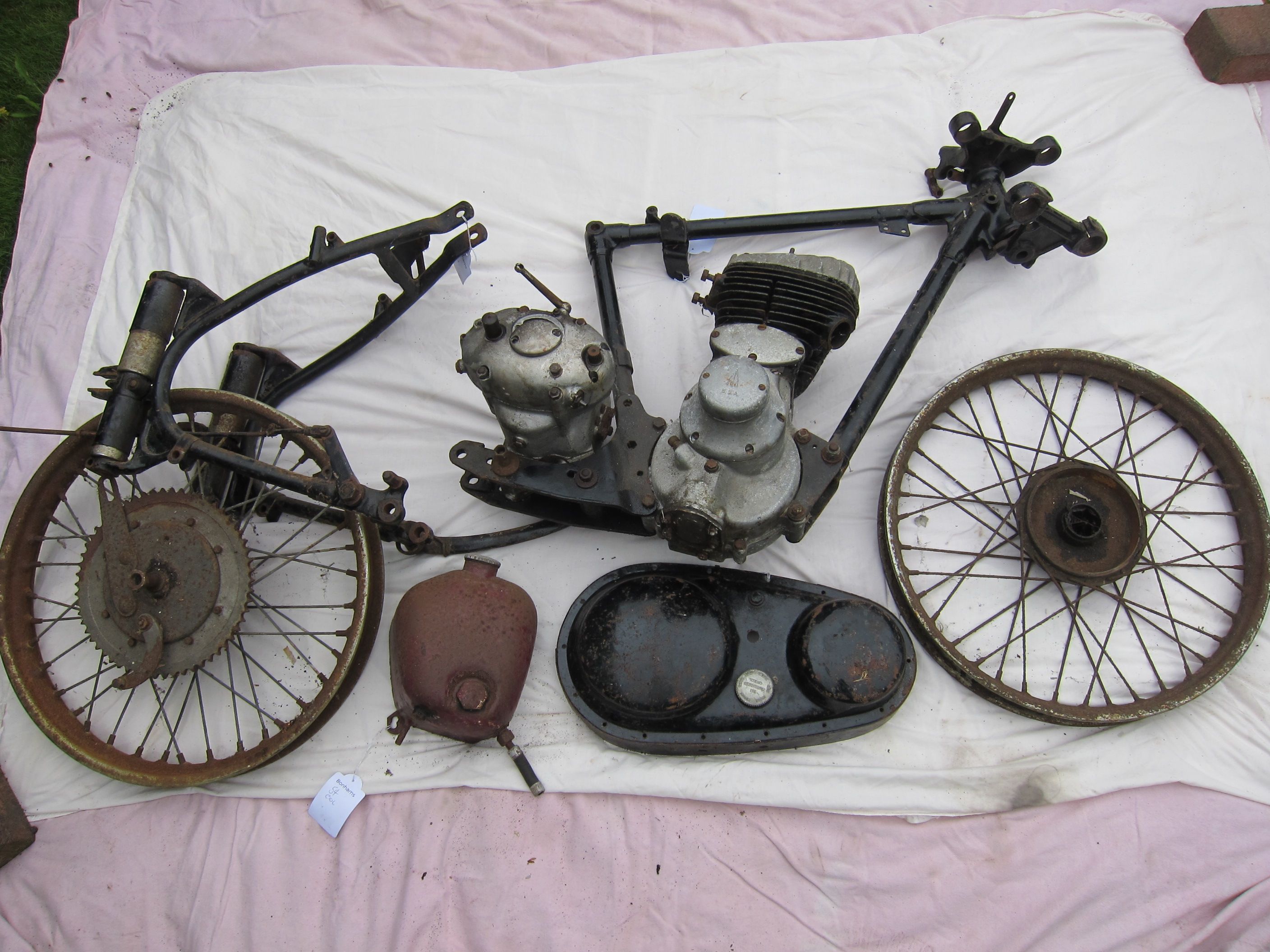 Bonhams Cars : 1954/1956 BSA 249cc C11G/C10L Project Frame no. BC11S4 7541 Engine no. BC10L 7490