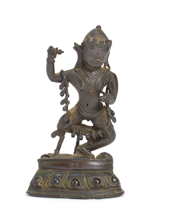 Bonhams A Himalayan Bronze Figure Of Vajrapani 13th Century