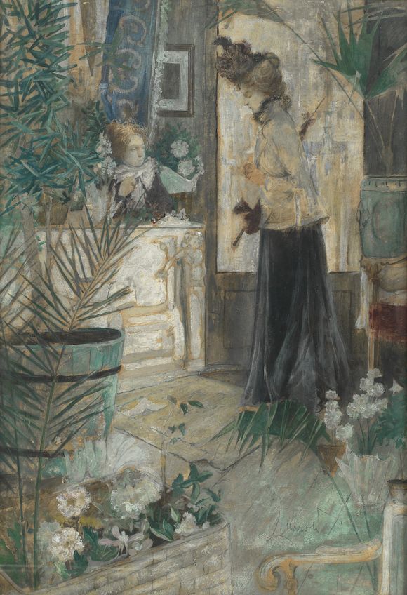 Bonhams : Ludek (Ludwig) Marold (Czechoslovakian, 1865-1898) Interior scene