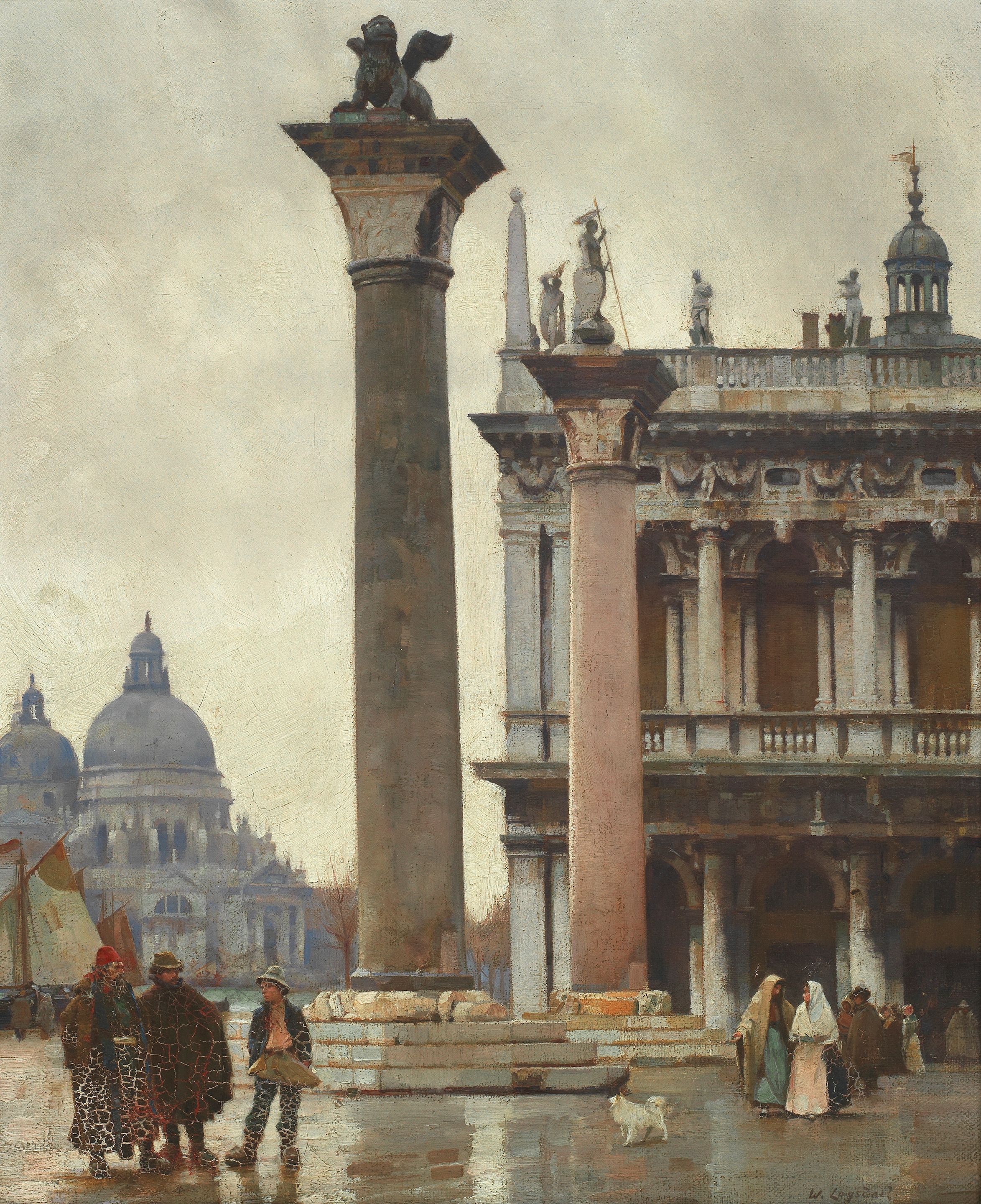 Bonhams : William Logsdail (British, 1859-1944) Piazza San Marco, Venice