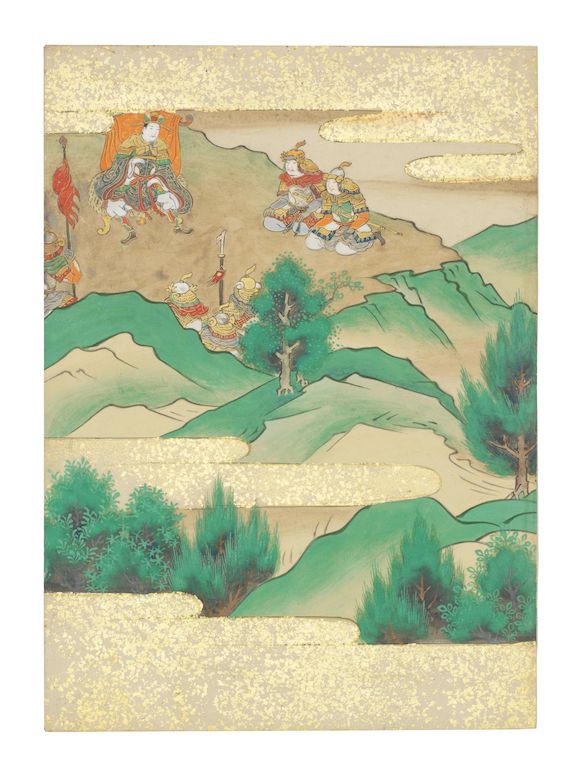 Bonhams : Artist Unknown, Nara-Ehon style Section from a Set of ...