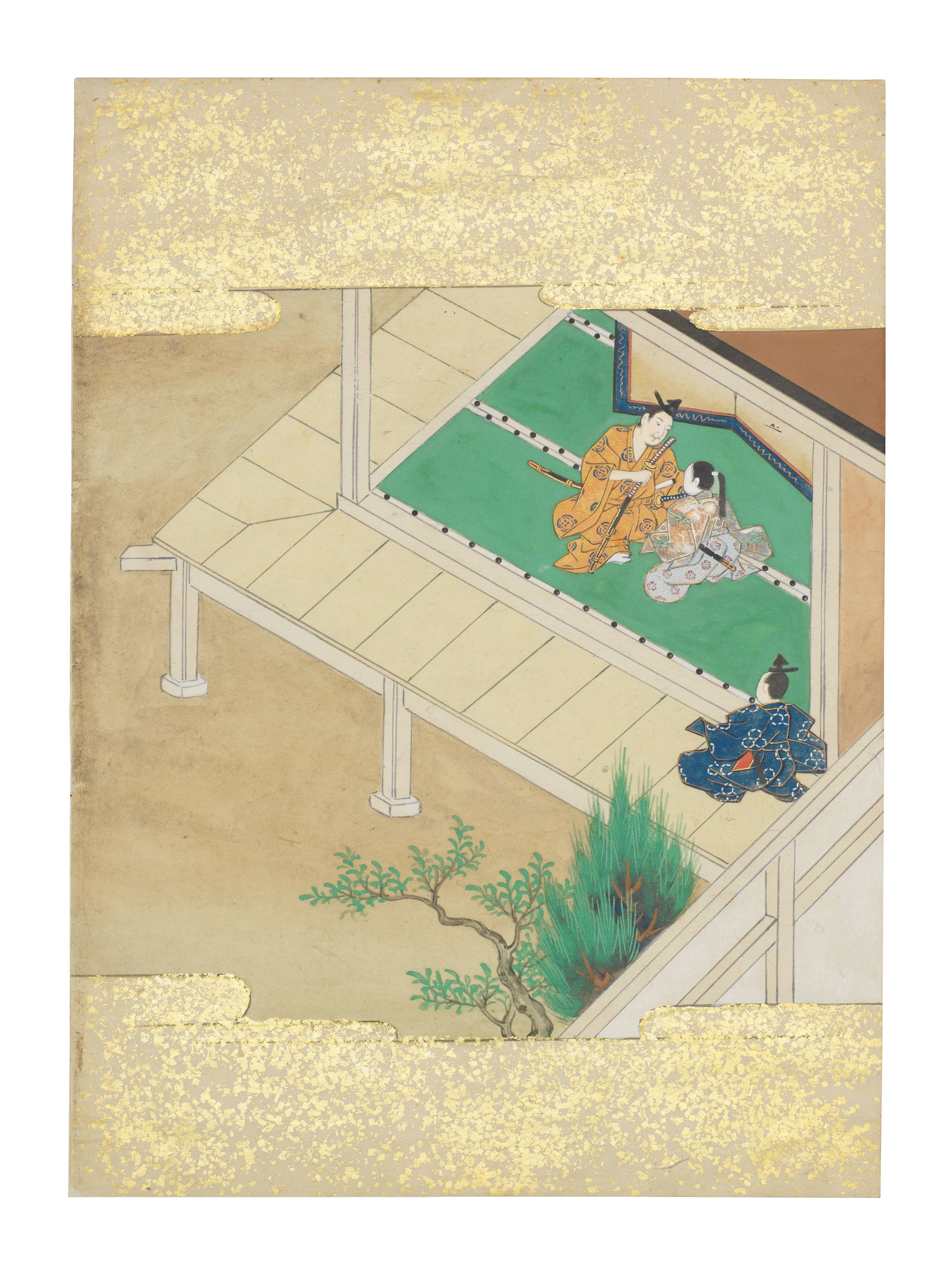 Bonhams : Artist Unknown, Nara-Ehon style Section from a Set of ...