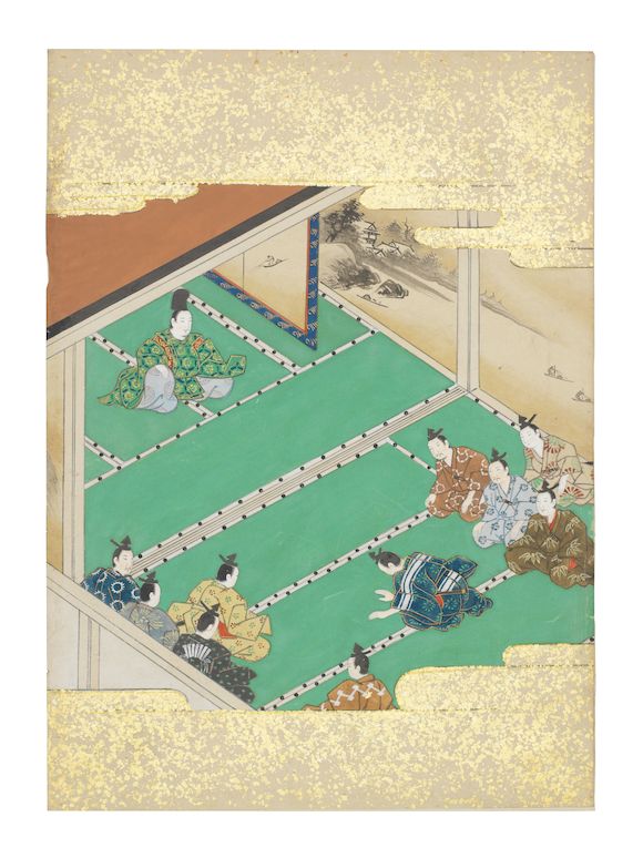 Bonhams : Artist Unknown, Nara-Ehon style Section from a Set of ...