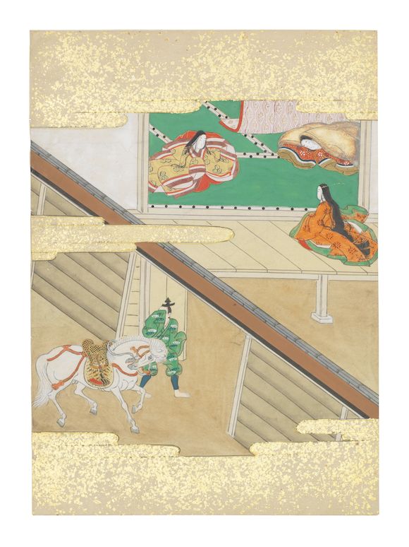 Bonhams : Artist Unknown, Nara-Ehon style Section from a Set of ...