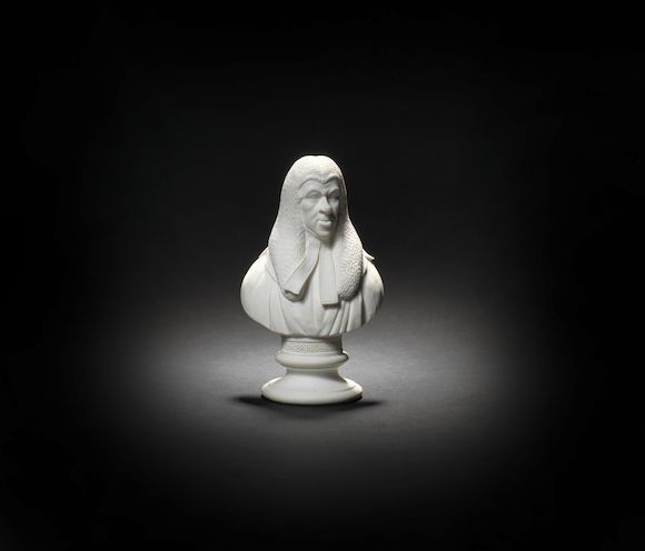 Bonhams : A rare Rockingham biscuit bust of Lord Brougham, circa 1826-42
