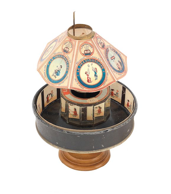Bonhams : PRAXINOSCOPE - OPTICAL TOY A Praxinoscope, invented by Emile ...