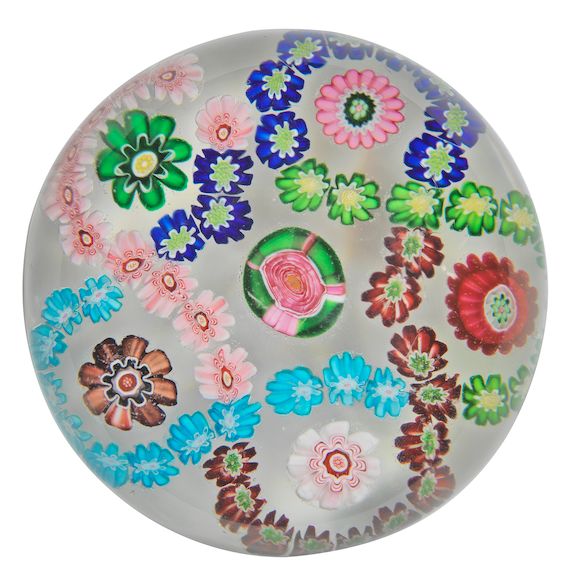 Bonhams : A Clichy garlanded paperweight, circa 1850